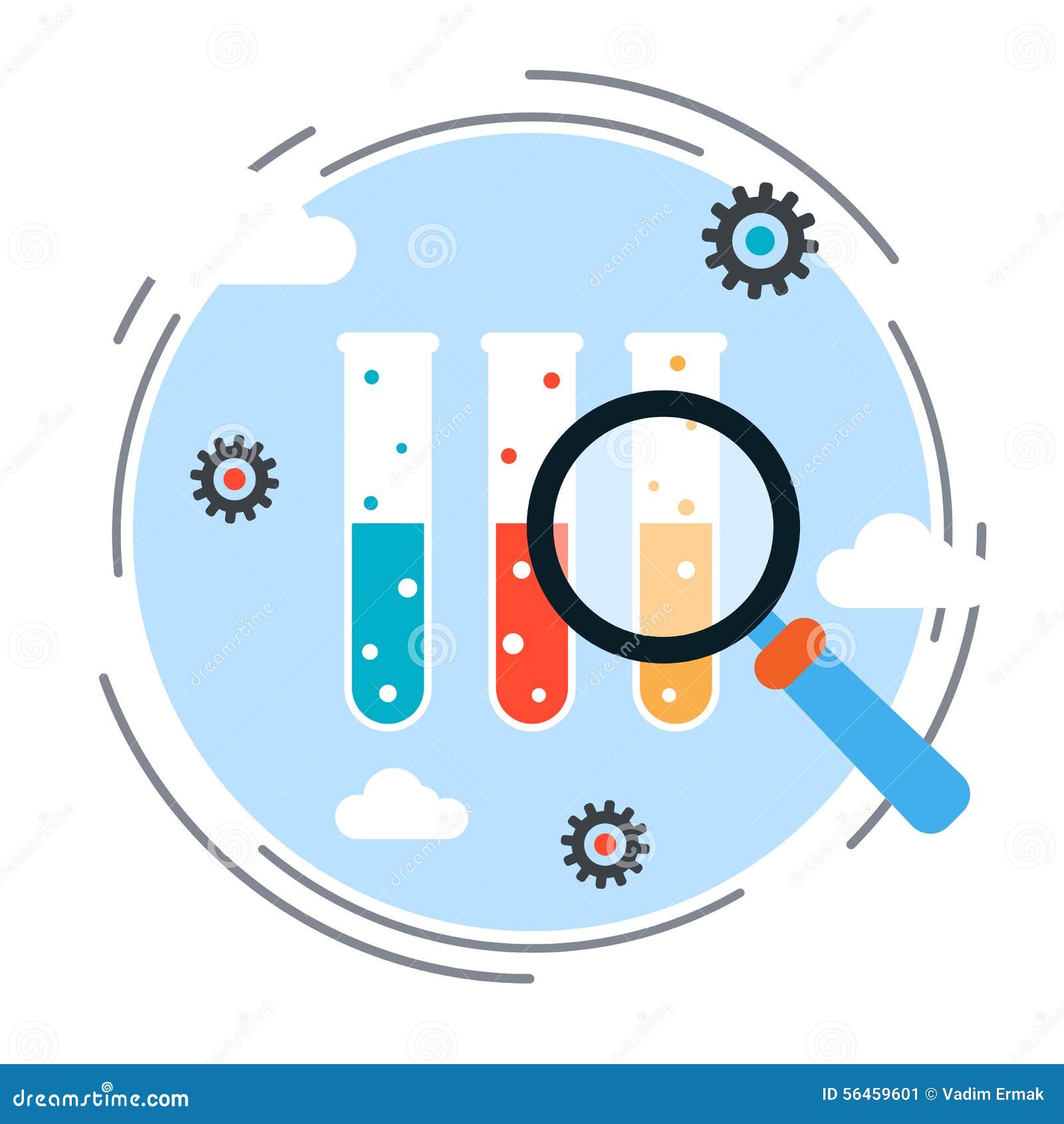 Science Research Vector Concept Stock Vector - Illustration of ...