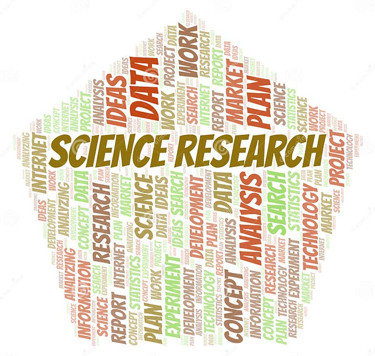 Science Research Word Cloud. Stock Illustration - Illustration of ...
