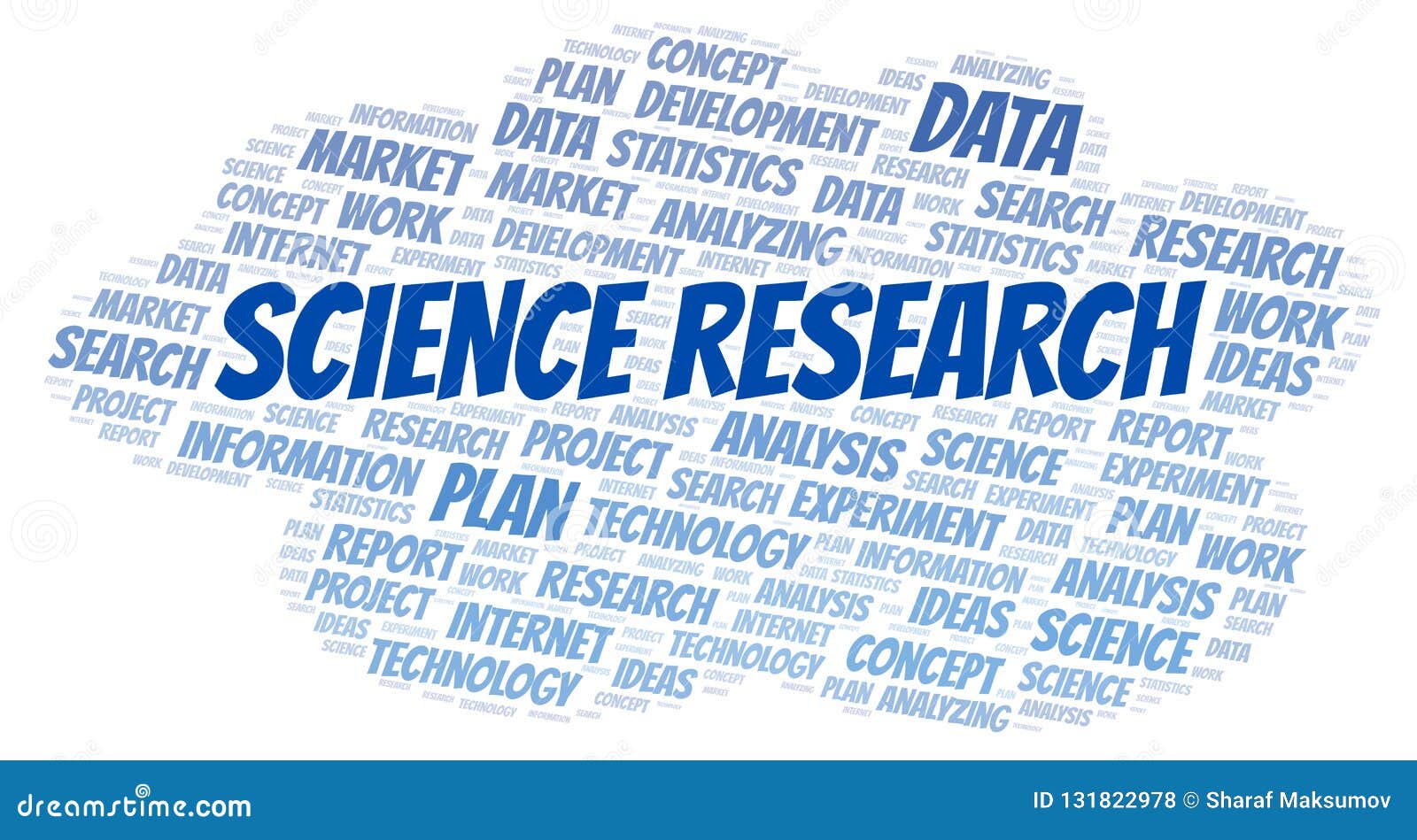Science Research Word Cloud Stock Illustration - Illustration of ...