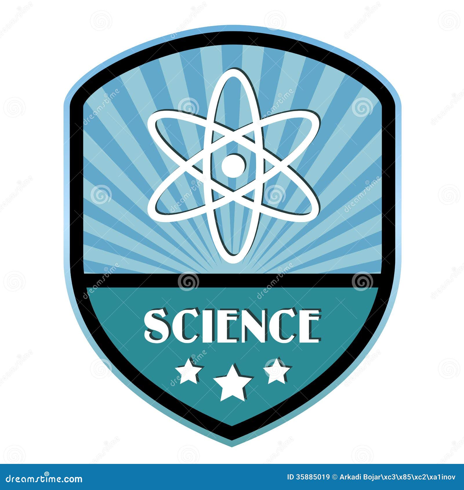 Science retro label stock vector. Illustration of energy - 35885019