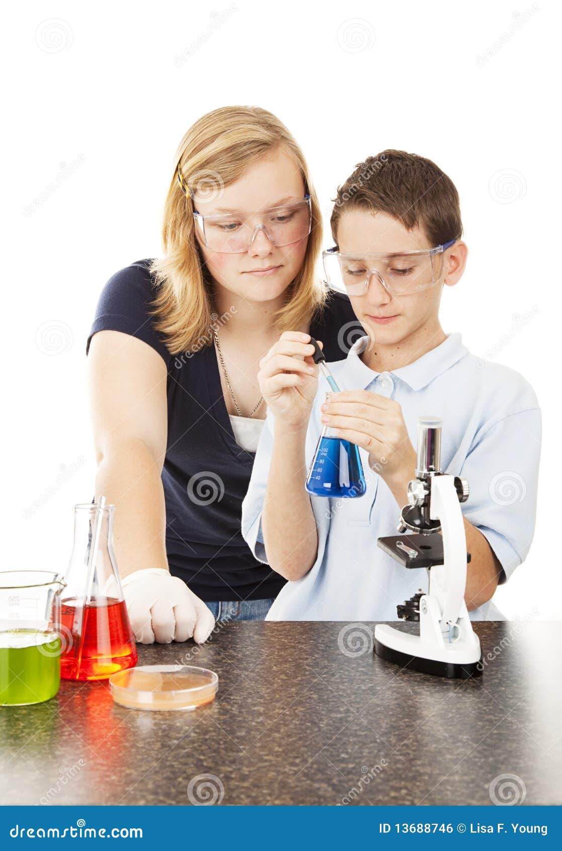 Science in School stock photo. Image of blue, people - 13688746
