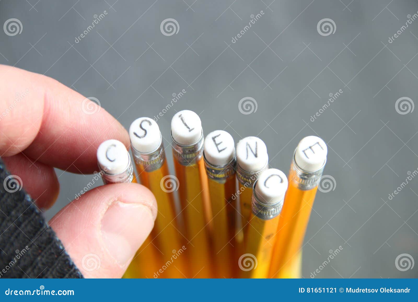 Science or Scientist Idea, Inscription on Pencil Stock Image - Image of ...