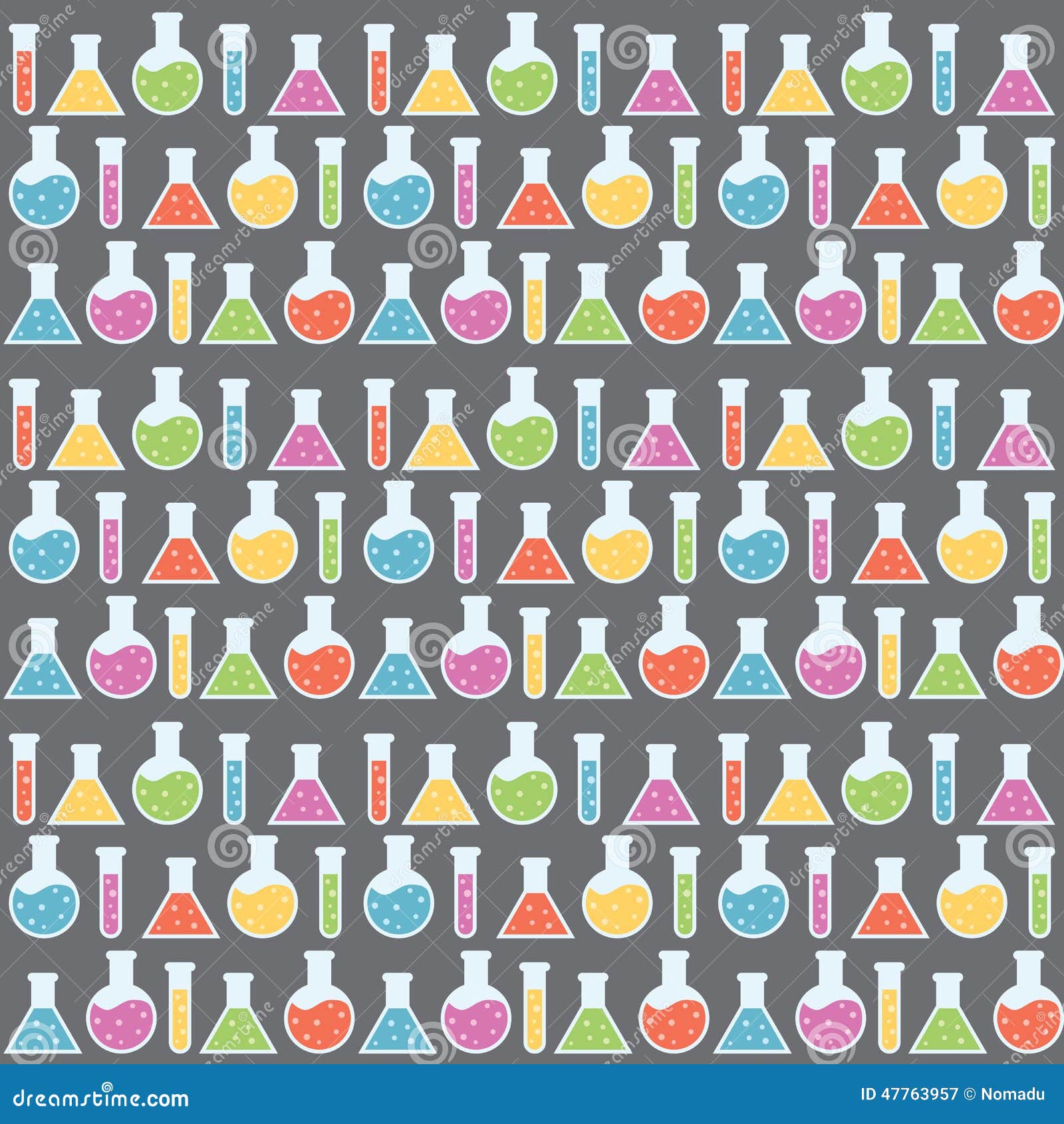 Science Seamless Pattern stock vector. Illustration of tube - 47763957