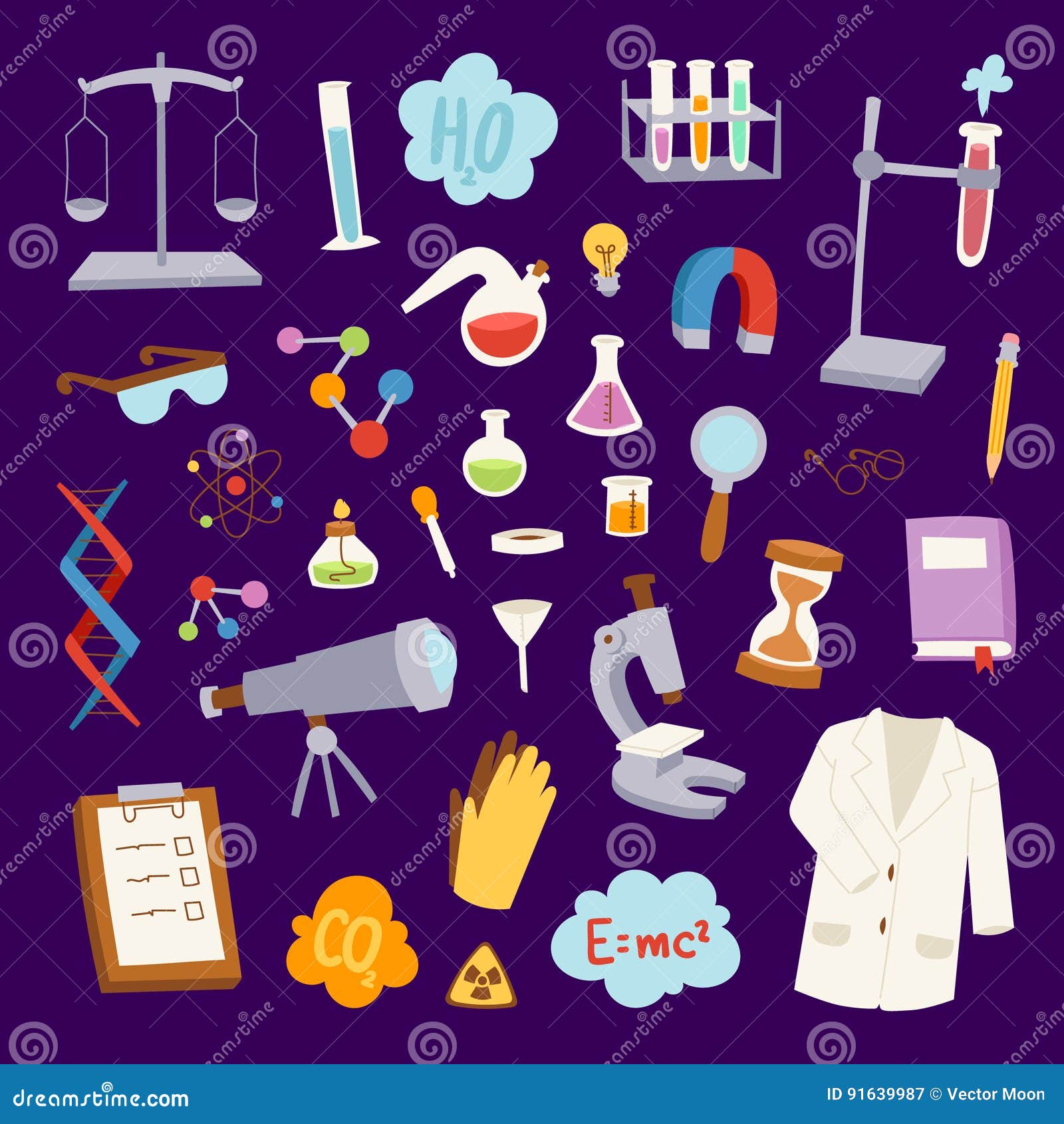 Science Seamless Pattern Vector Illustration. Stock Vector ...