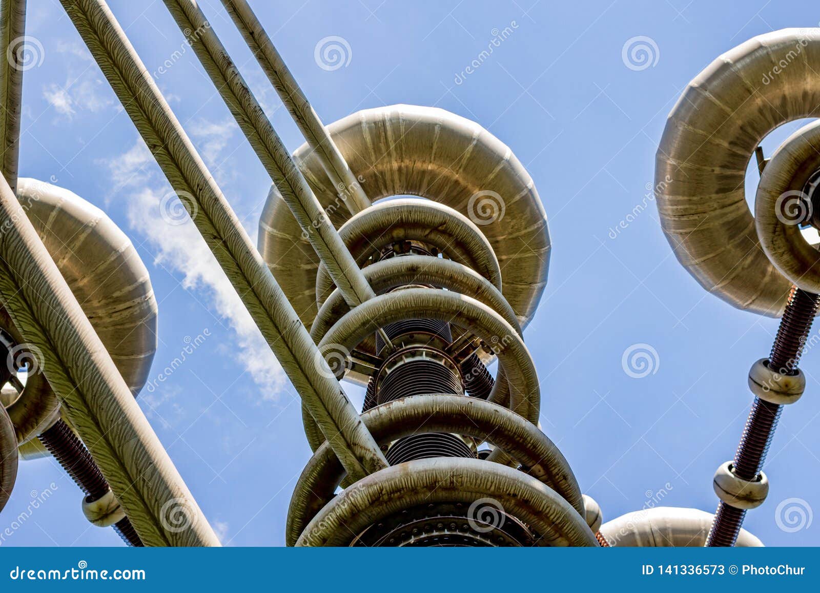 Science Setup Cascade Transformers Stock Image - Image of current ...