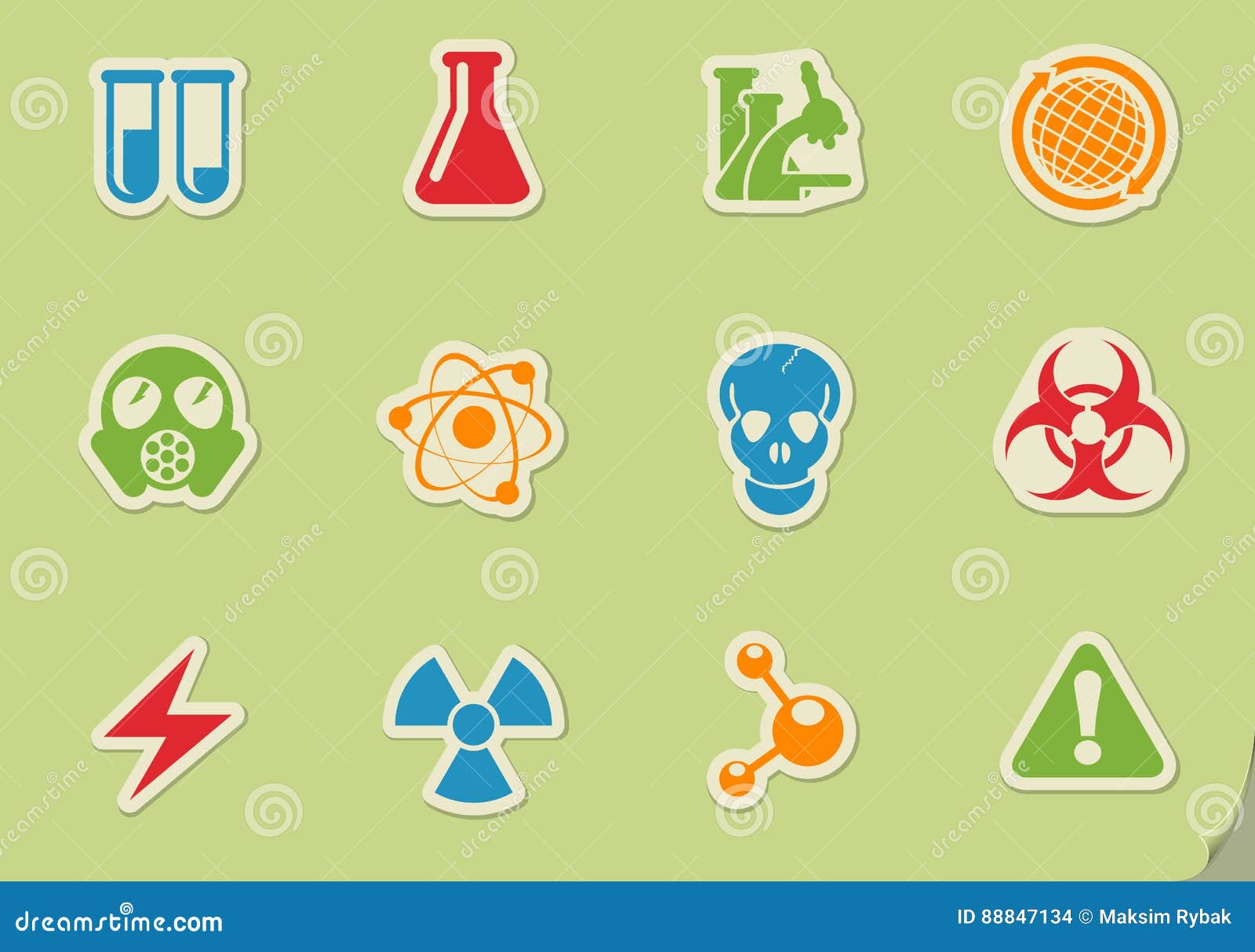 Science simply symbols stock illustration. Illustration of computer ...