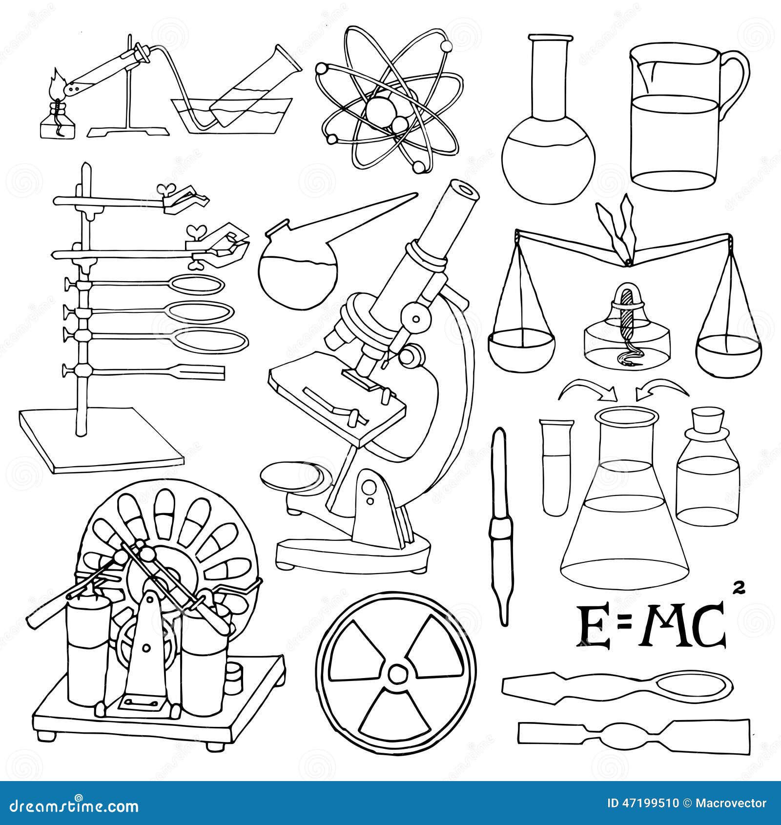 Science Sketch Icons Vector Illustration | CartoonDealer.com #47199510