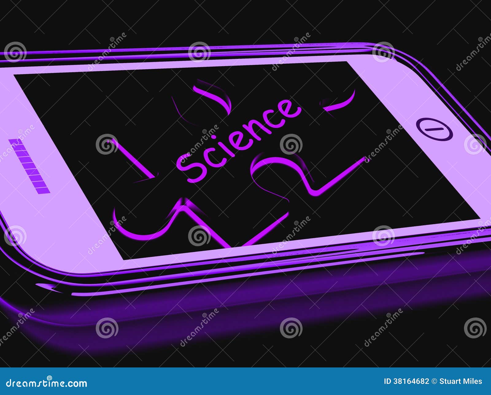Science Smartphone Means Biology Chemistry Stock Illustration ...