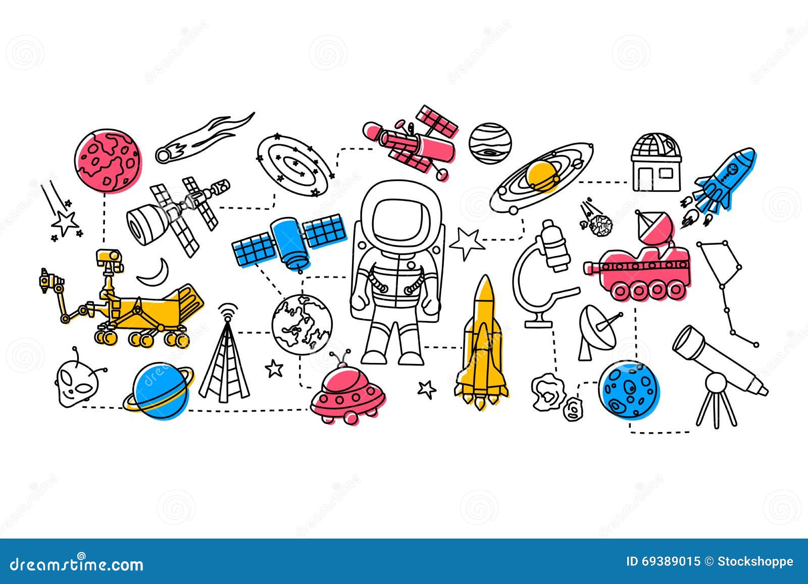 Science and space concept stock vector. Illustration of global - 69389015
