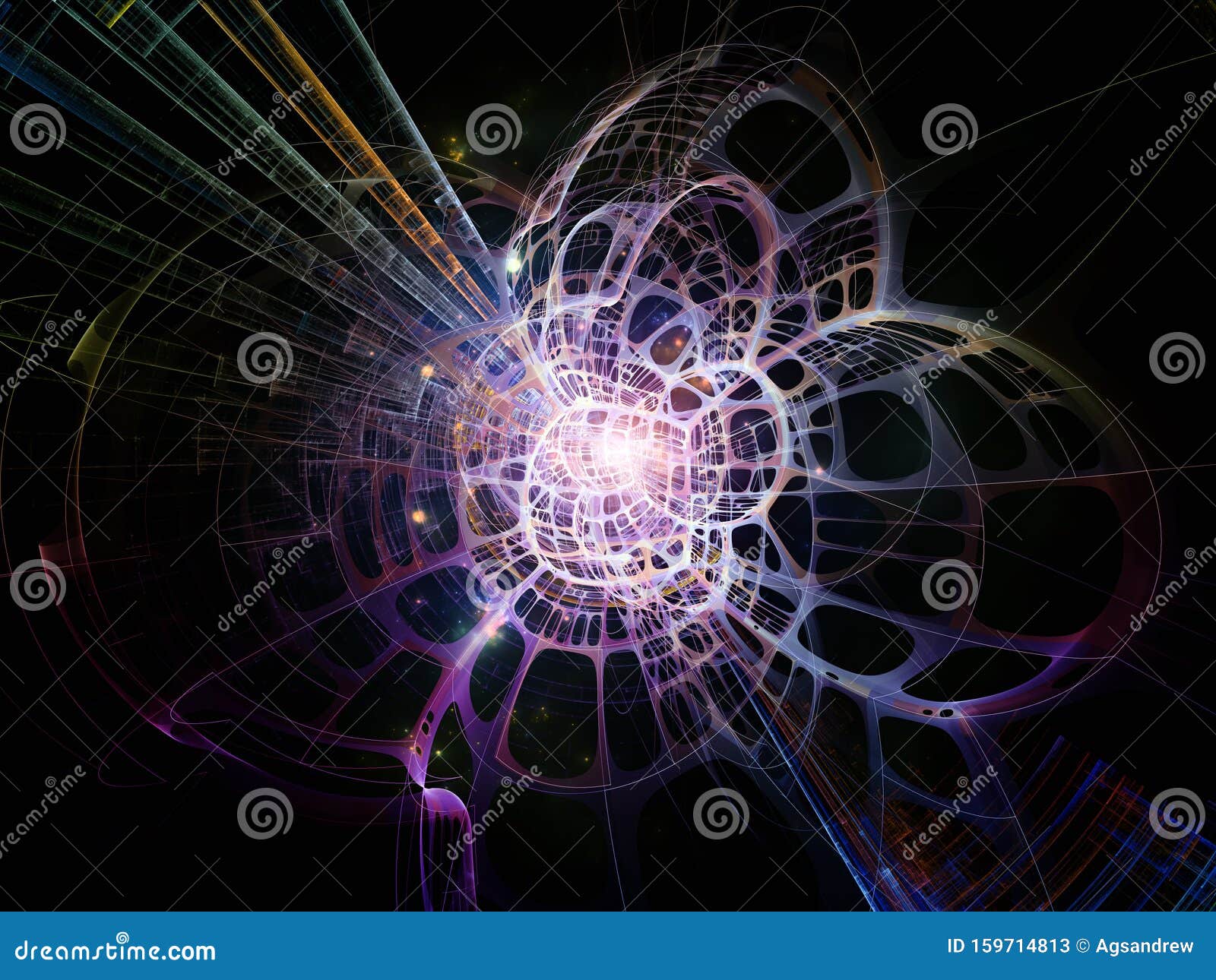 Science of Space stock illustration. Illustration of light - 159714813