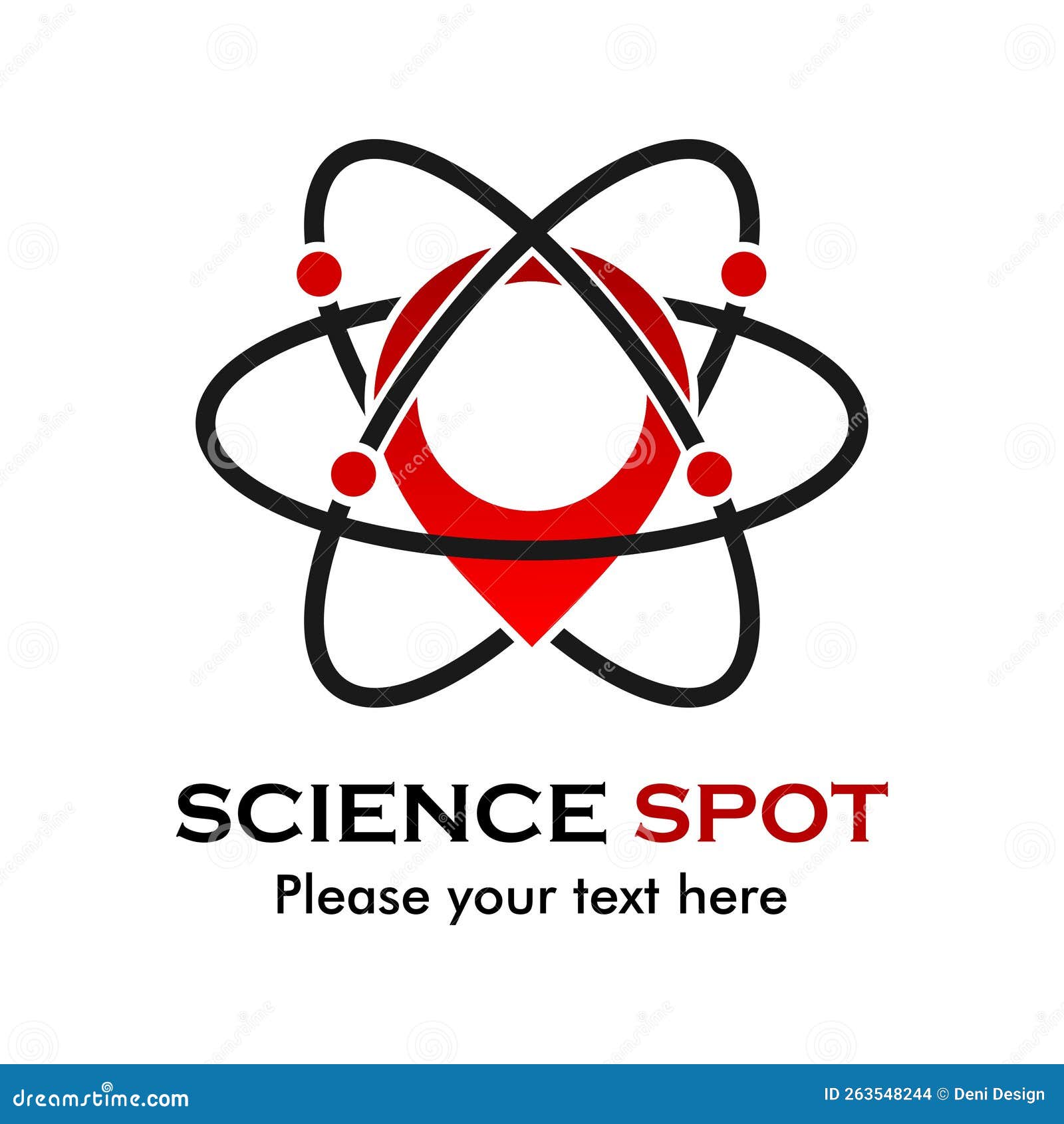 Science spot logo stock vector. Illustration of brain - 263548244