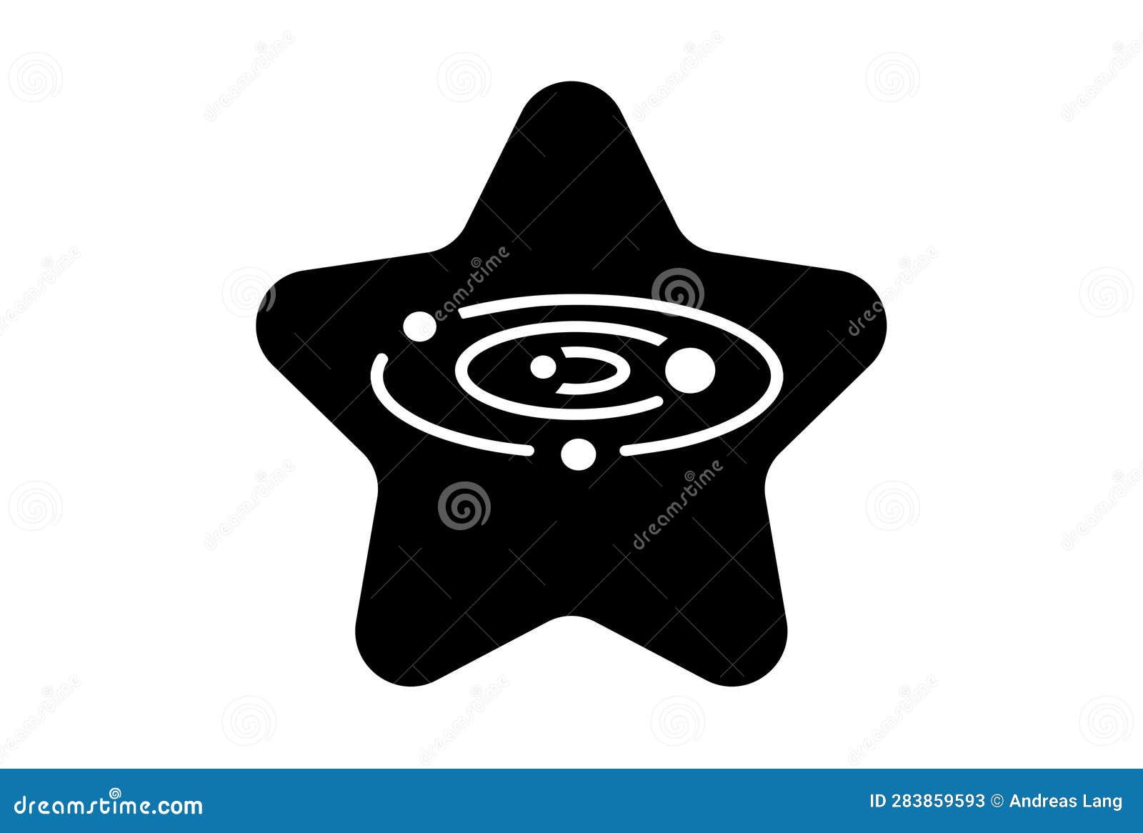 Science Star Flat Outline Icon Science Symbol Art Sign Artwork Stock ...