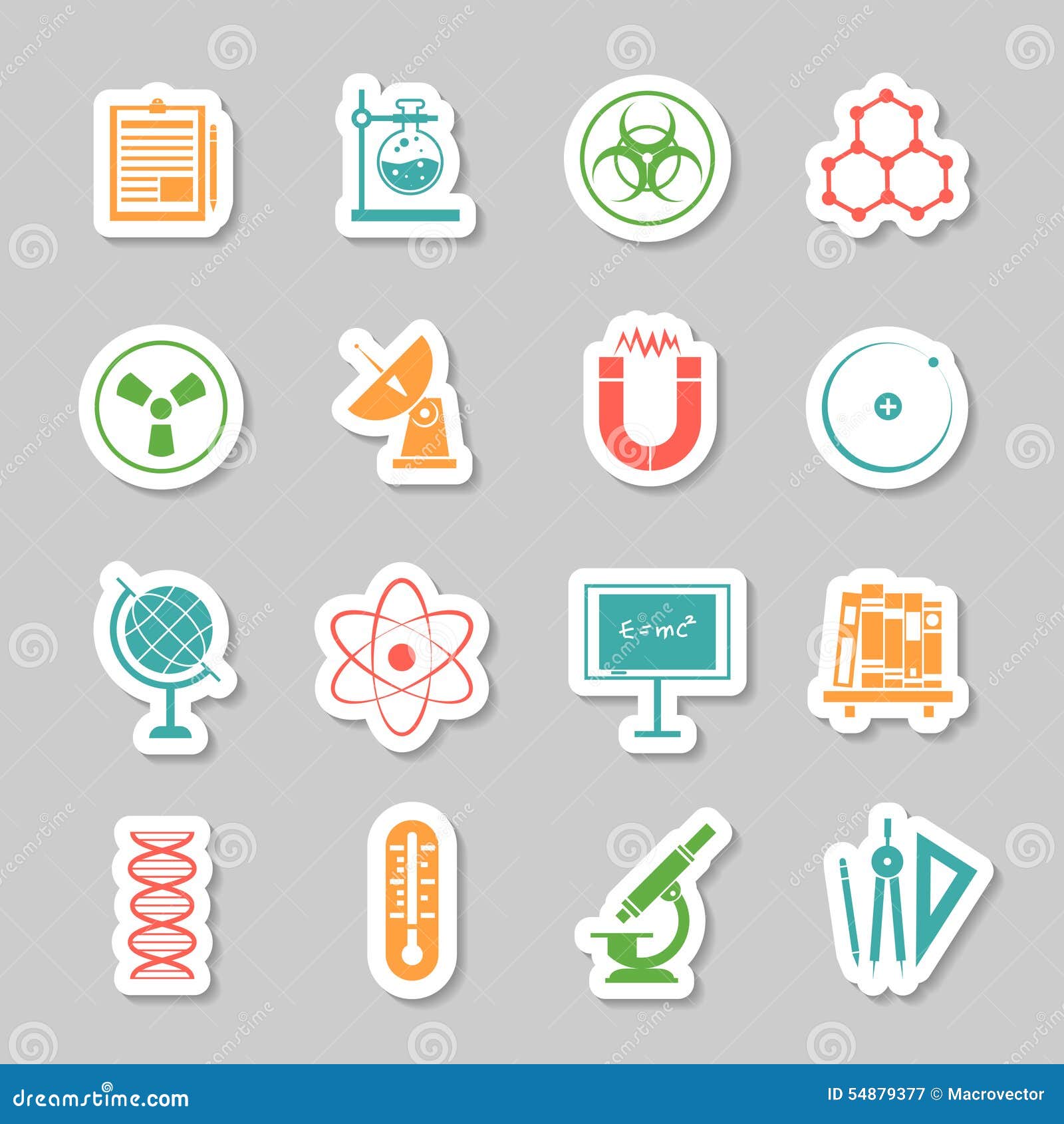 Science stickers icons set stock vector. Illustration of design - 54879377 Science stickers icons set stock vector. Illustration of design - 54879377