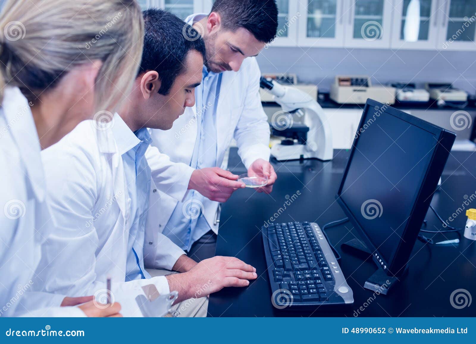 Science Students Working Together in the Lab Stock Photo - Image of ...