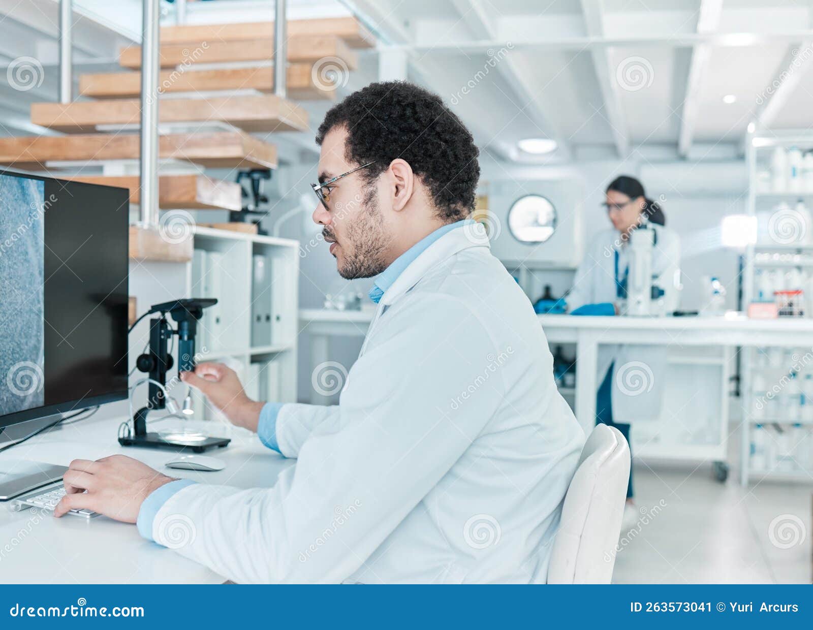 Science is Such a Vital Channel of Knowledge. a Young Scientist Using a ...