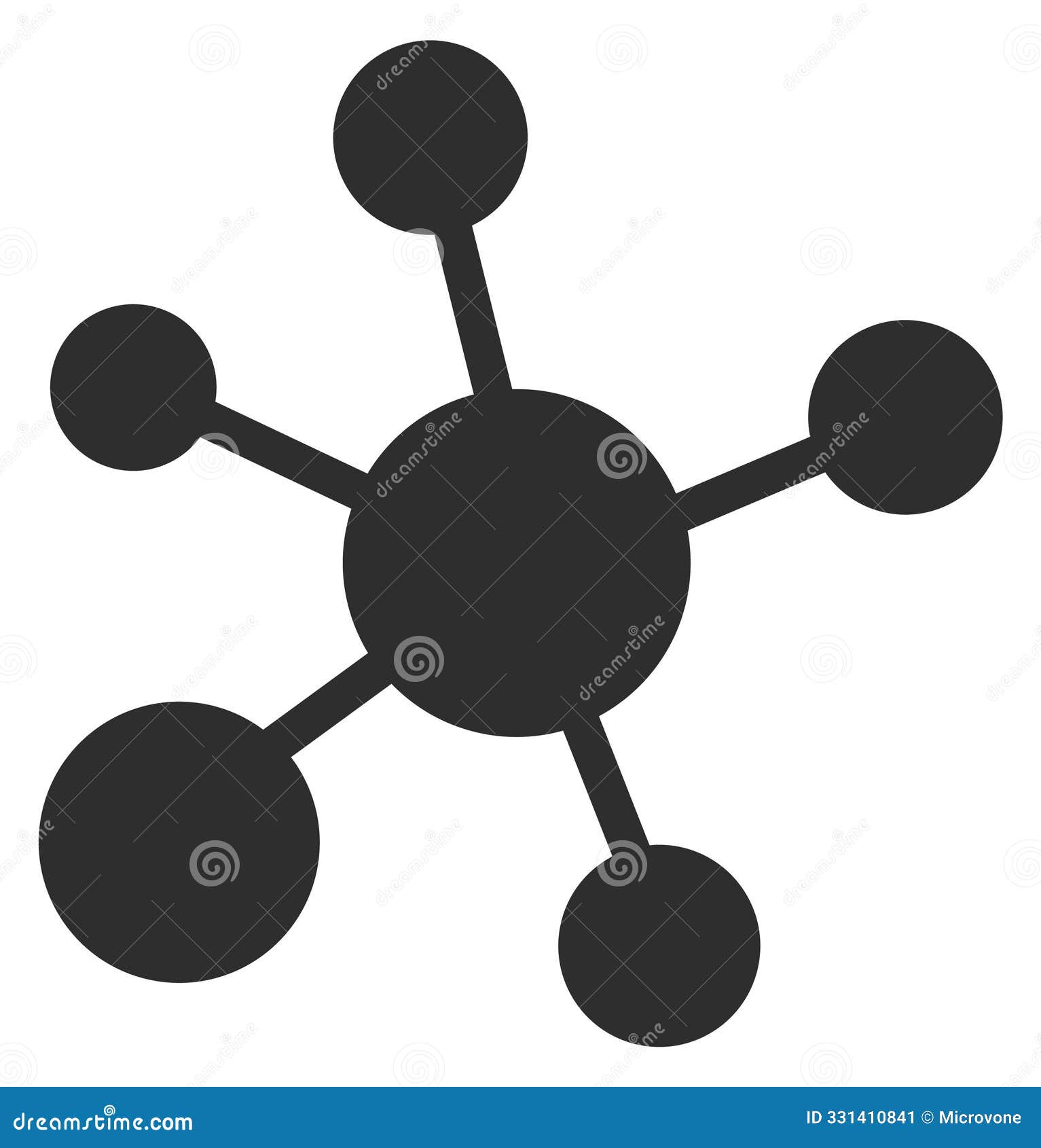 Set Of Black Molecule Icons. Black Molecule Icon Collection Vector ...