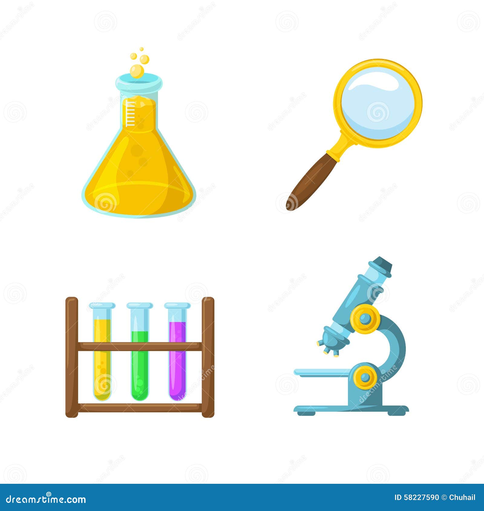 Science symbols stock vector. Illustration of learn, teacher - 58227590