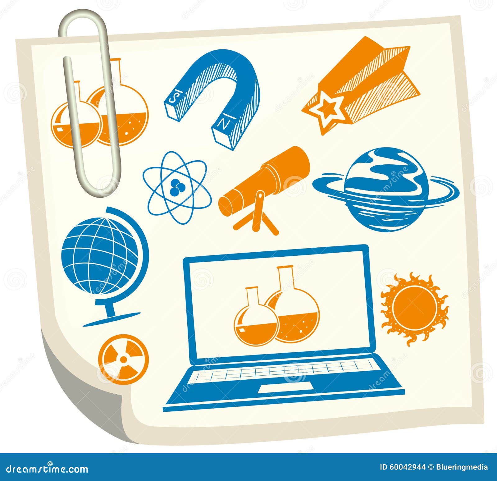 Science Symbols Icons Doodle Sketch Vector Illustration | CartoonDealer ...