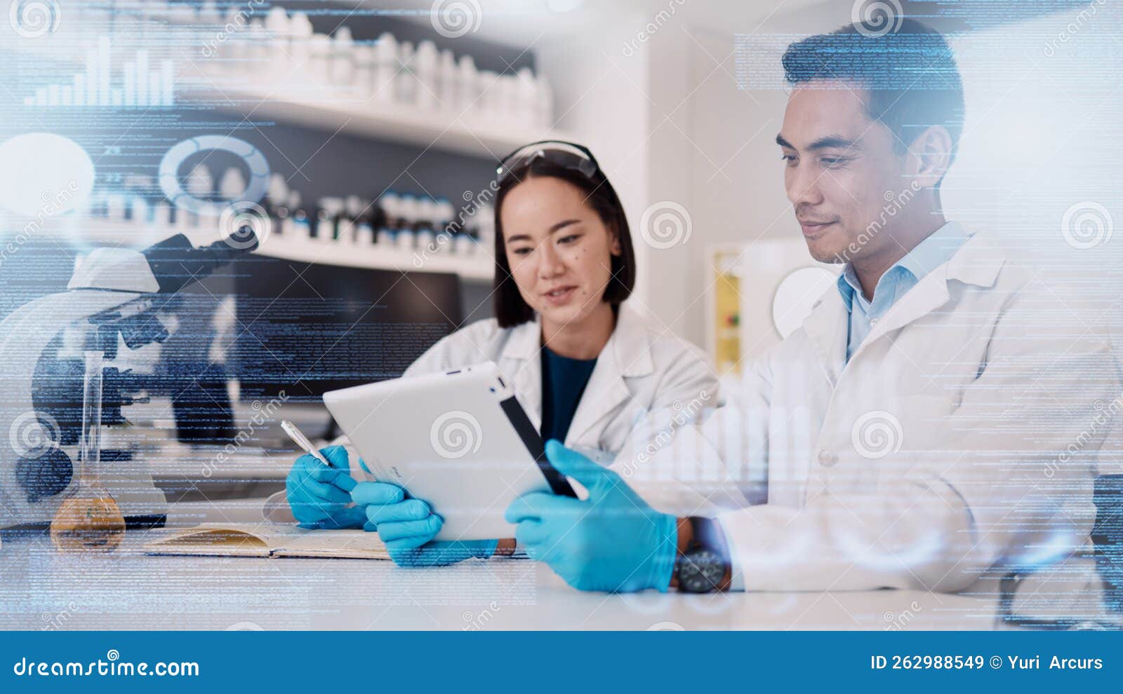 Science, Tablet and People in Data Research Overlay of Pharmaceutical ...