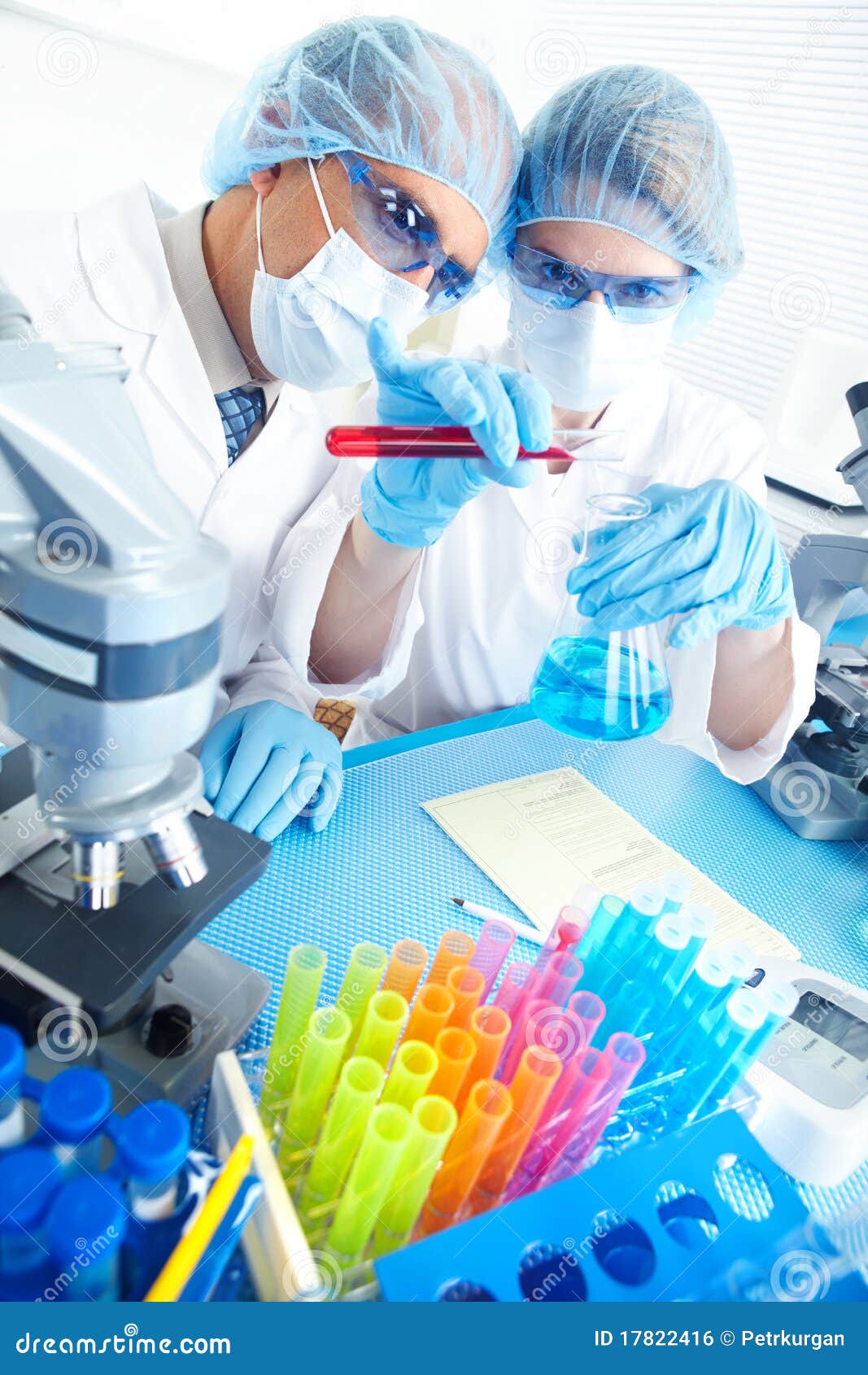 Science team stock photo. Image of doctor, microscope - 17822416