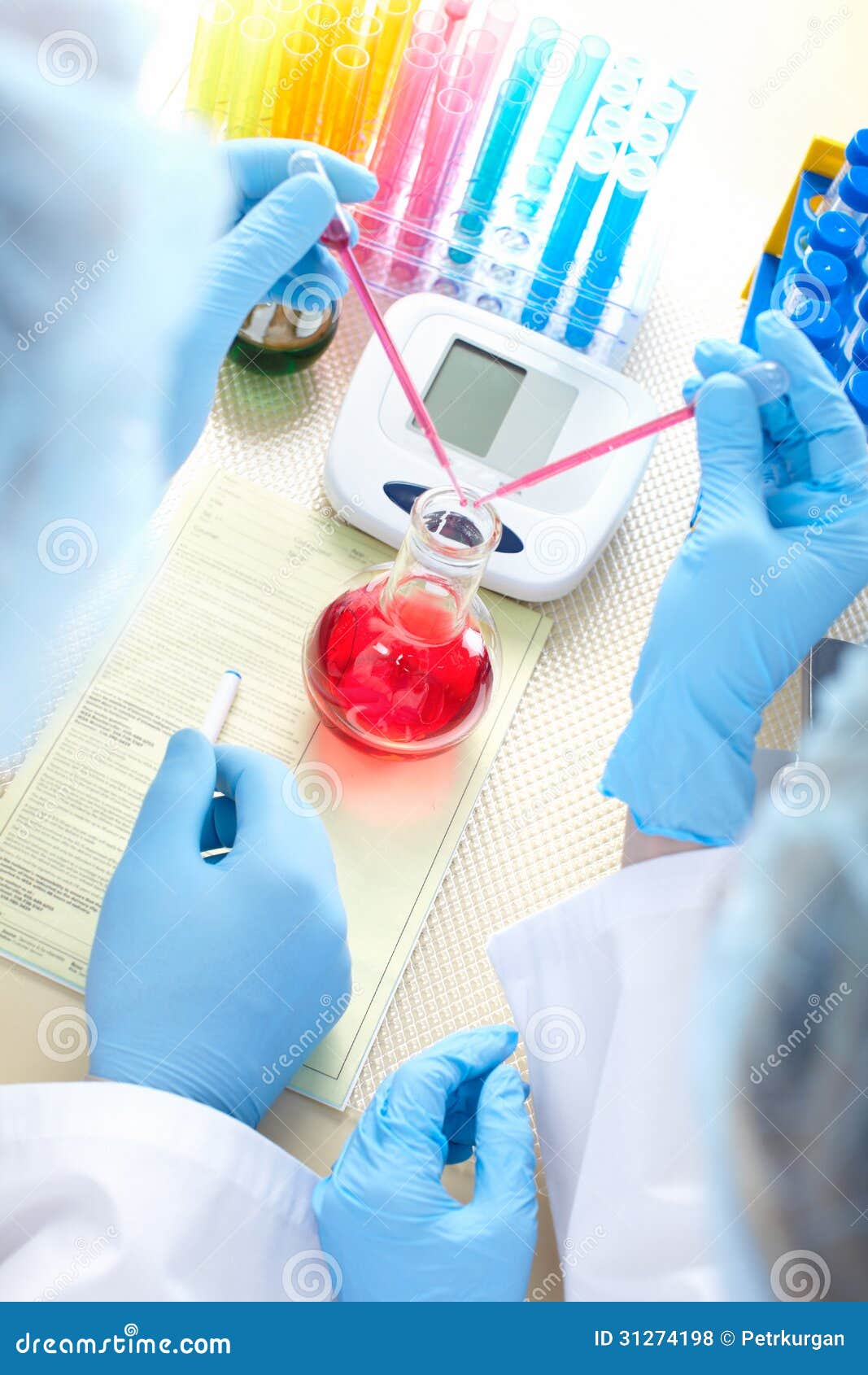 Science Team stock photo. Image of chemical, lady, observation - 31274198