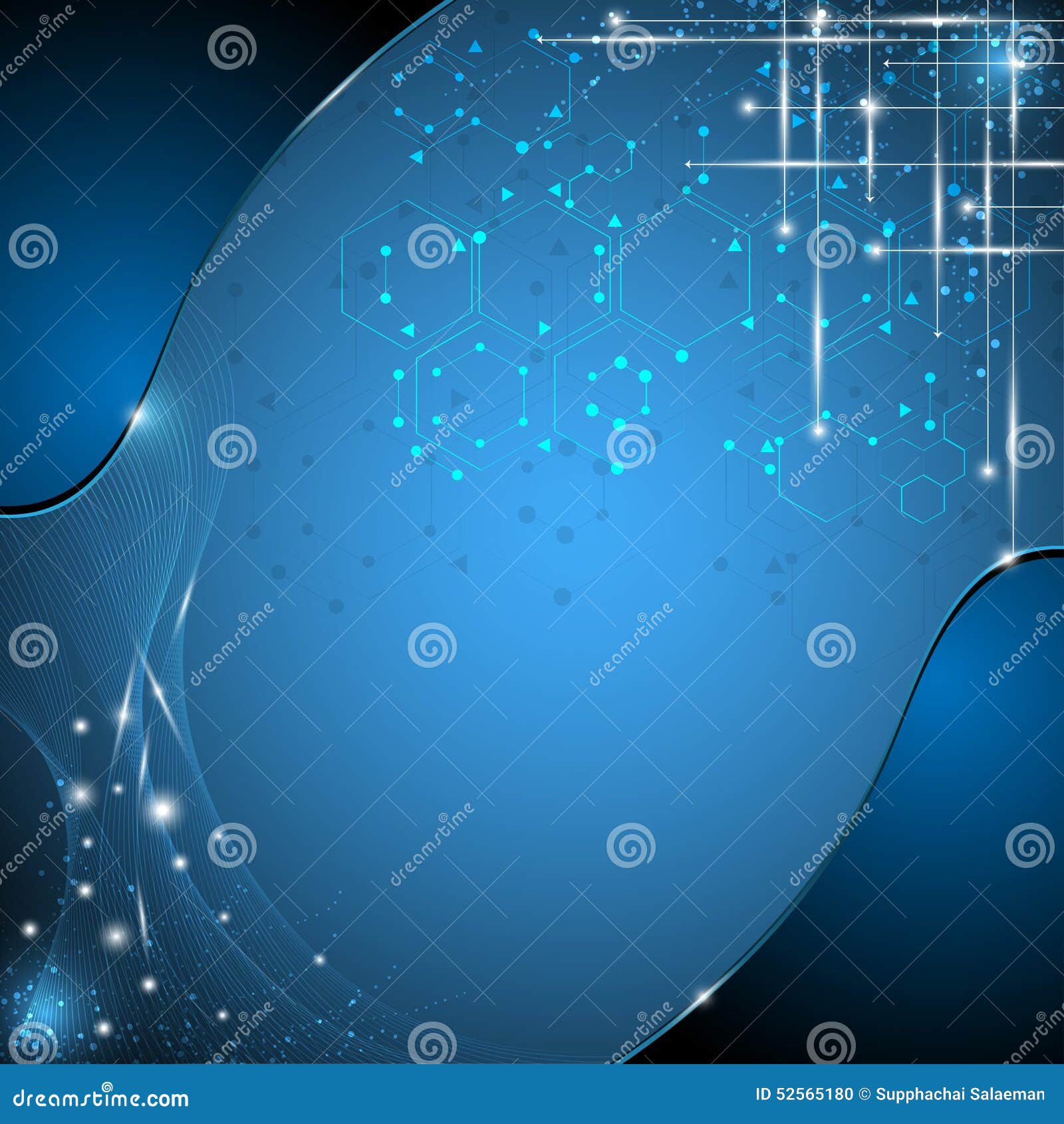 Science Technology Abstract Background Stock Vector - Illustration of ...