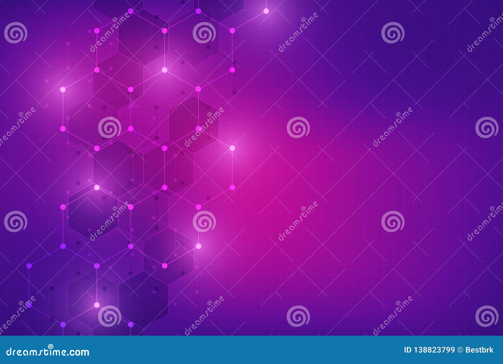 Science and Technology Background with Hexagons Pattern. Hi-tech ...
