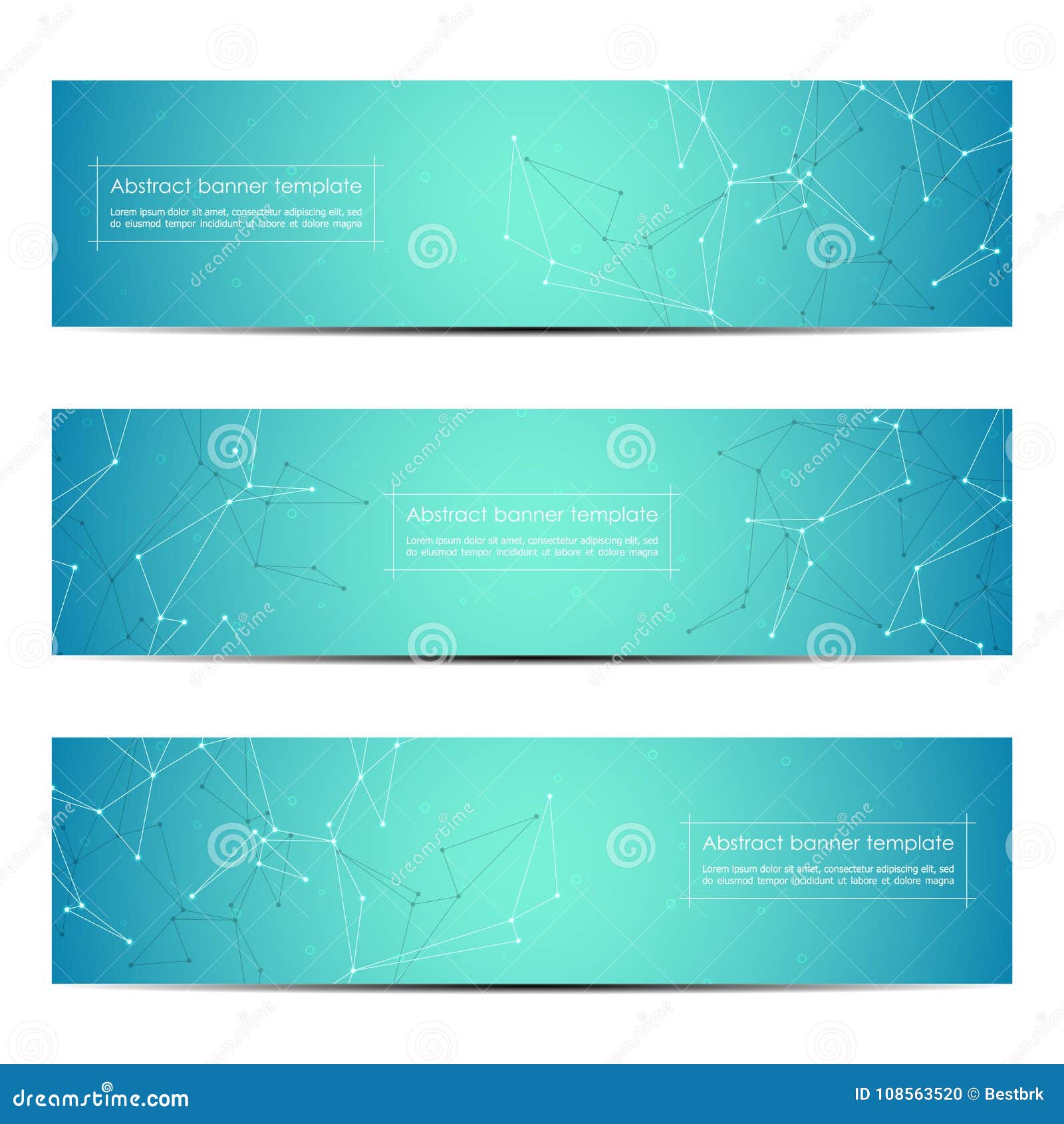 Science and Technology Banners. Molecule Structure Background ...