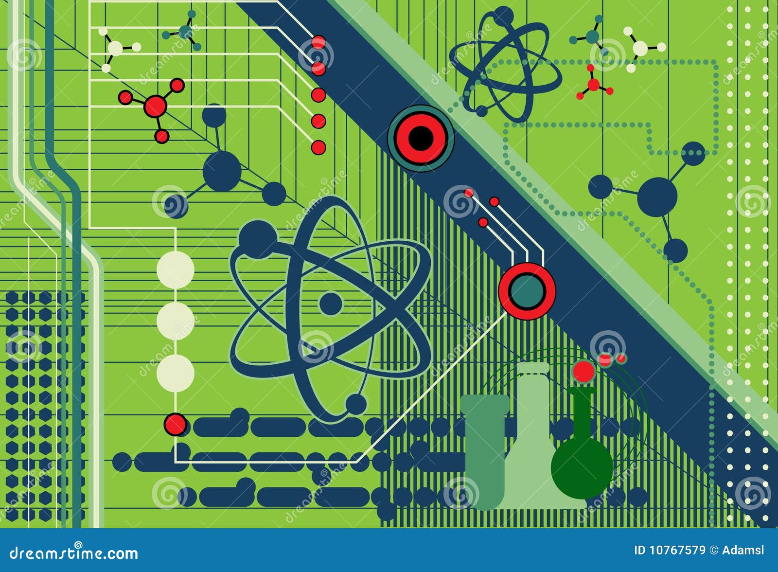 Science and Technology Collage Stock Vector - Illustration of ...