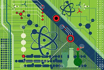 Science and Technology Collage Stock Vector - Illustration of ...