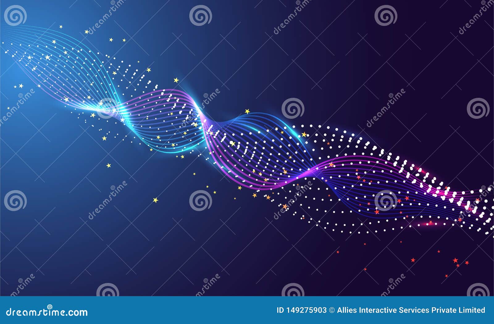 Science or Technology Concept Based Abstract Background. Stock ...