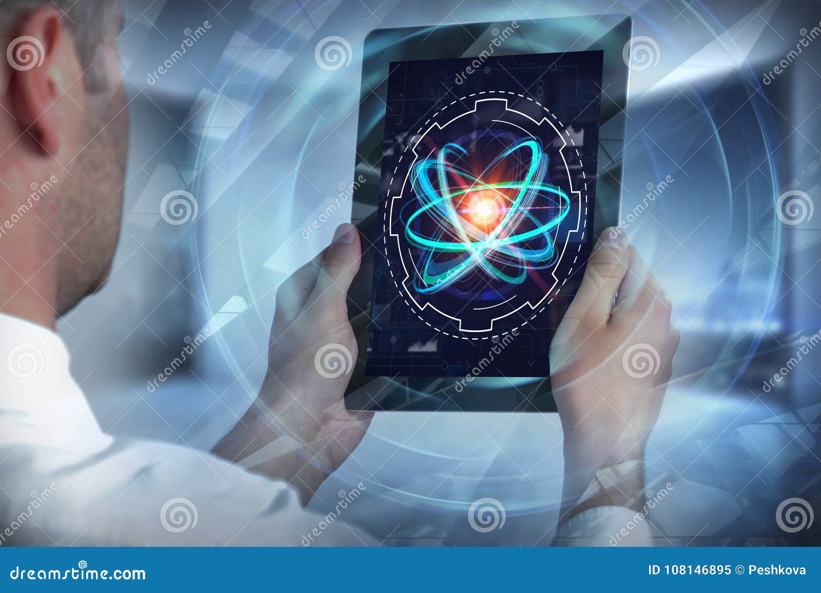 Science and Technology Concept Stock Image - Image of holding, hands ...