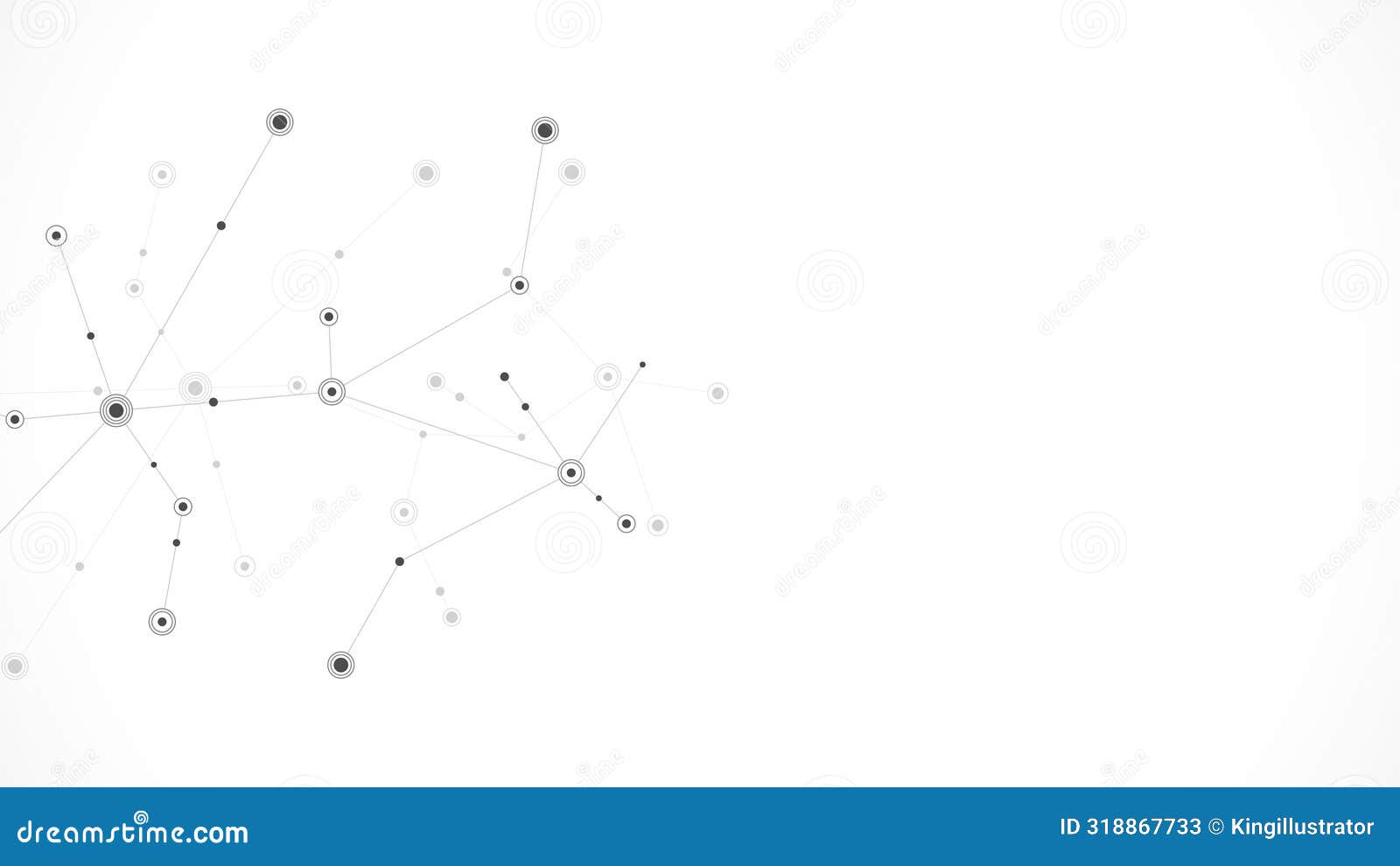 Science and Technology Concept with Molecules. Vector Illustration of ...