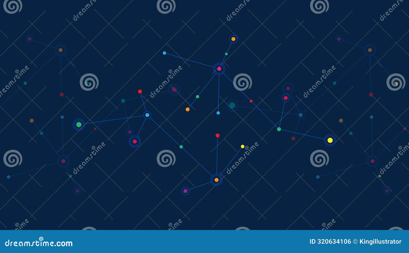Science and Technology Concept with Molecules. Vector Illustration of ...