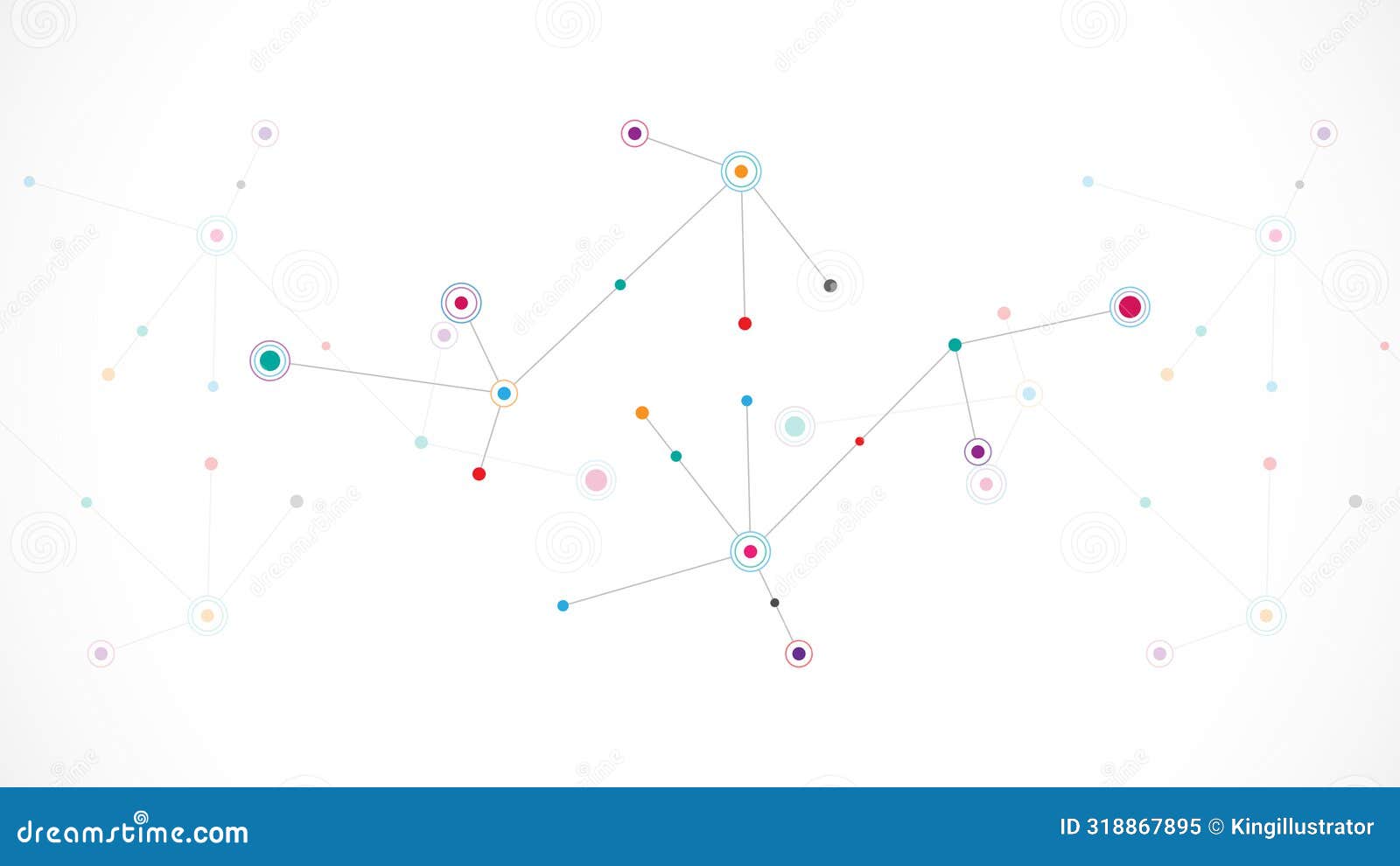 Science and Technology Concept with Molecules. Vector Illustration of ...