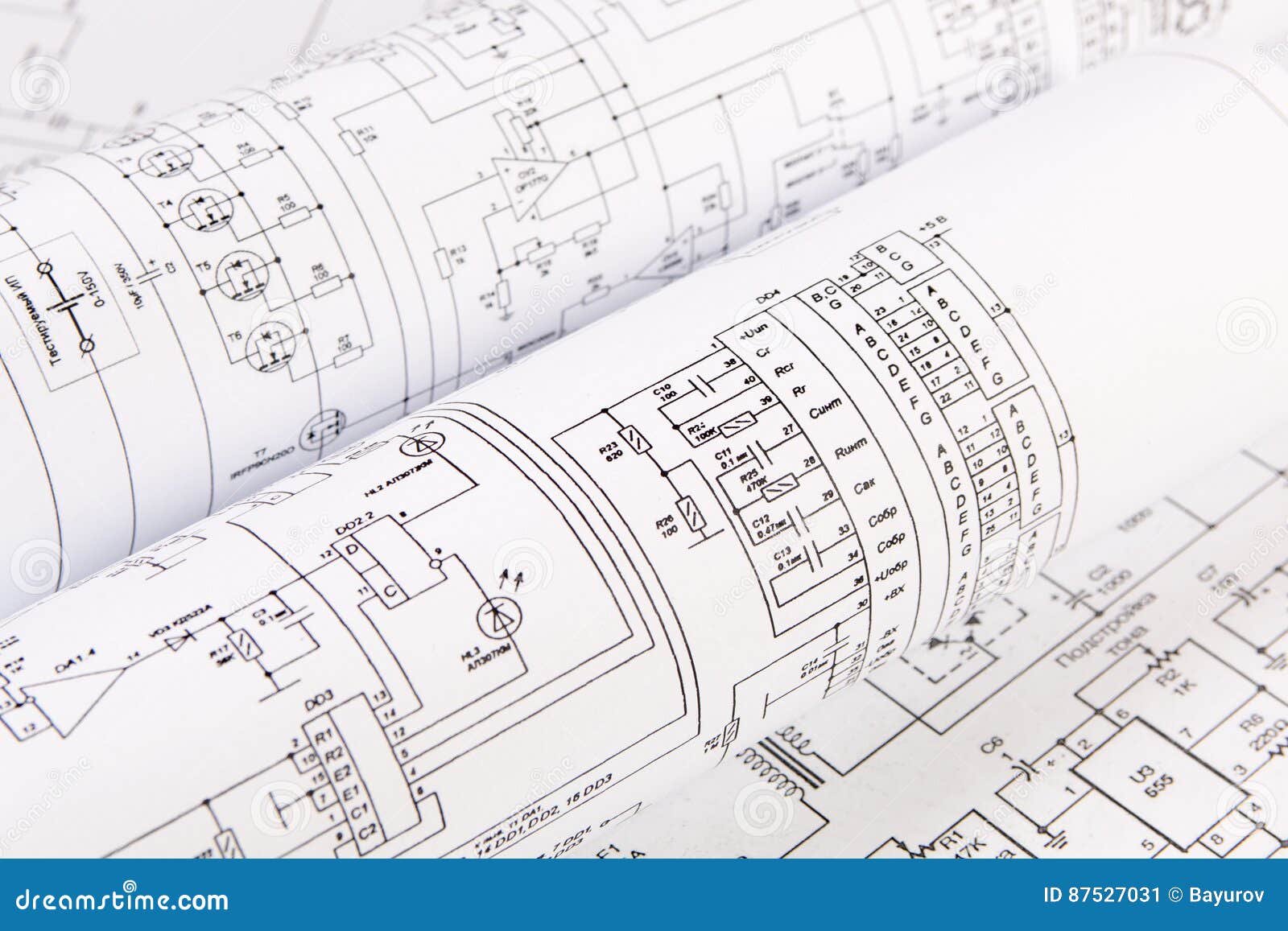 Science, Technology and Electronics. Electrical Engineering Draw Stock ...