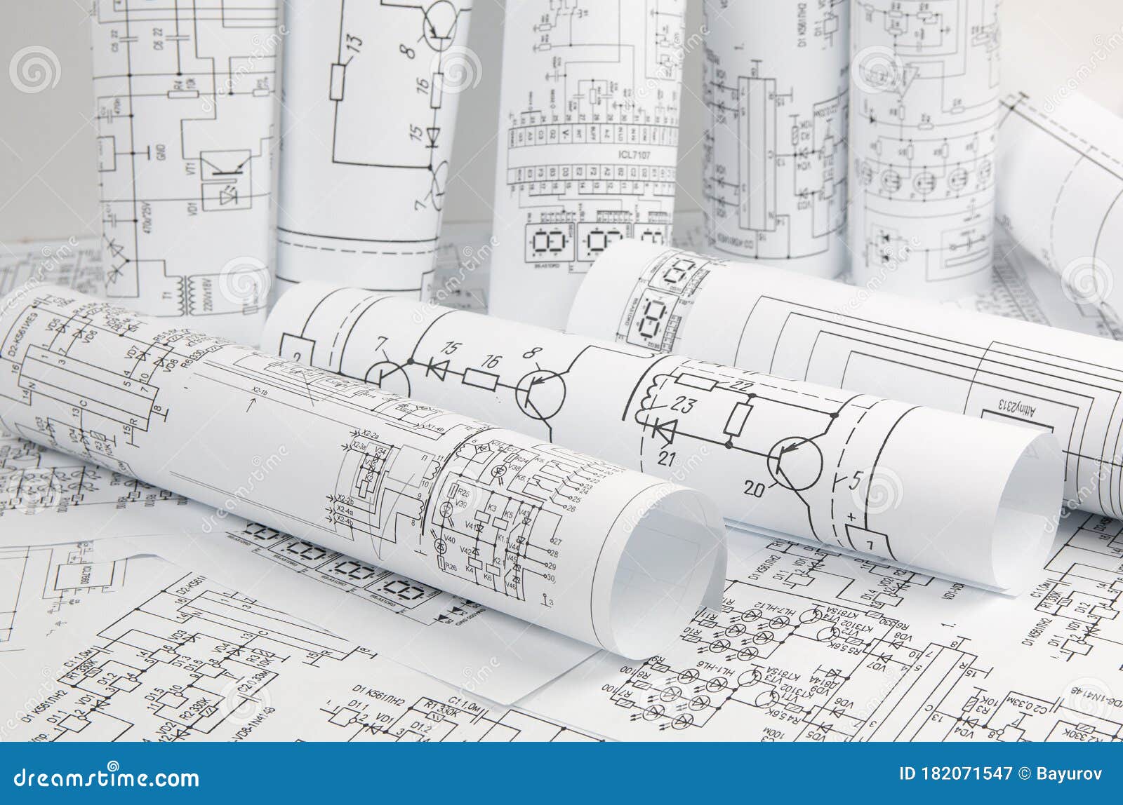 Science, Technology and Electronics. Electrical Engineering Drawings ...