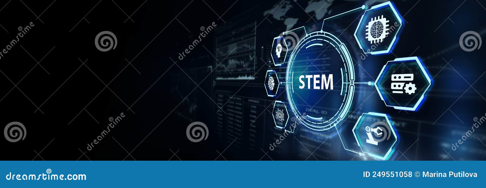 Science, Technology, Engineering and Math. STEM Concept. Business ...