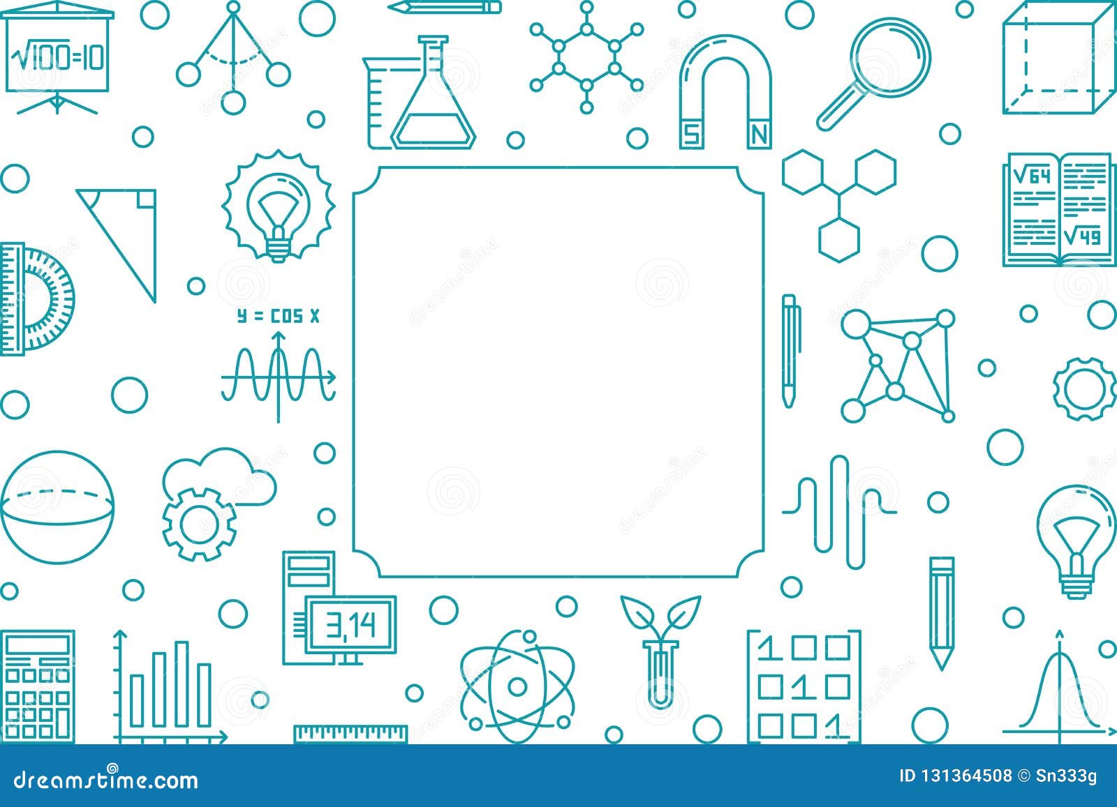 Science, Technology, Engineering and Mathematics Blue Frame Stock ...