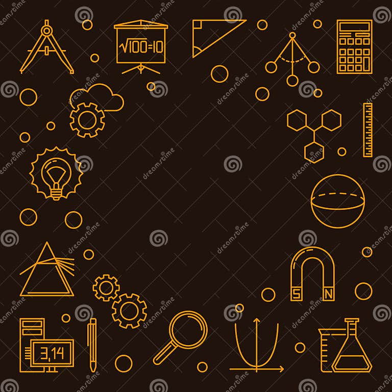 Science, Technology, Engineering and Mathematics Vector Frame Stock ...