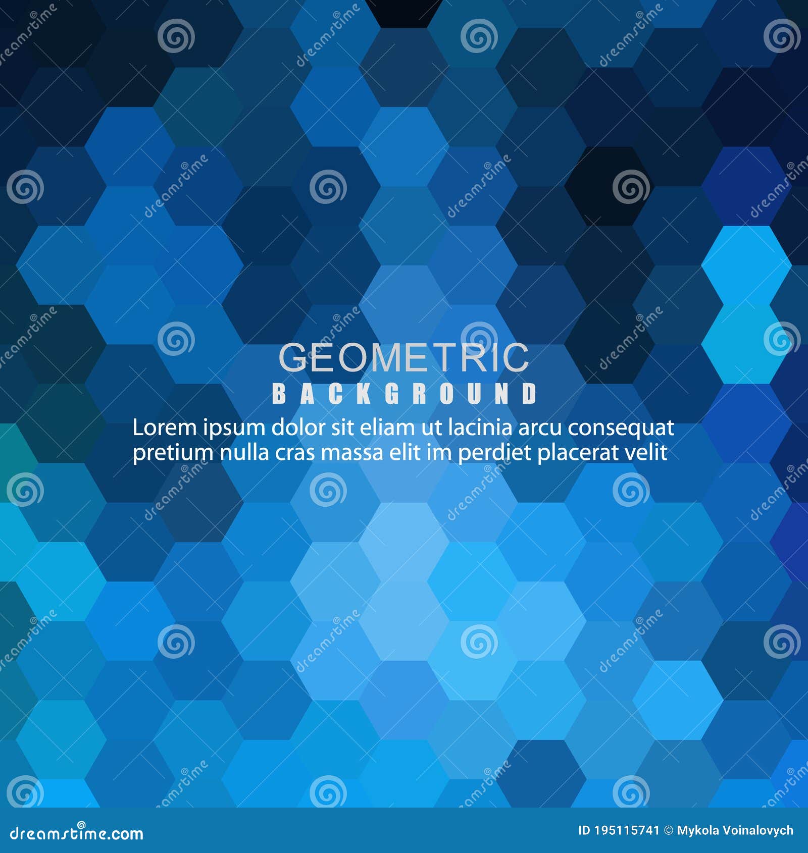 Science Technology Hexagonal Dark Blue Vector Abstract Background ...