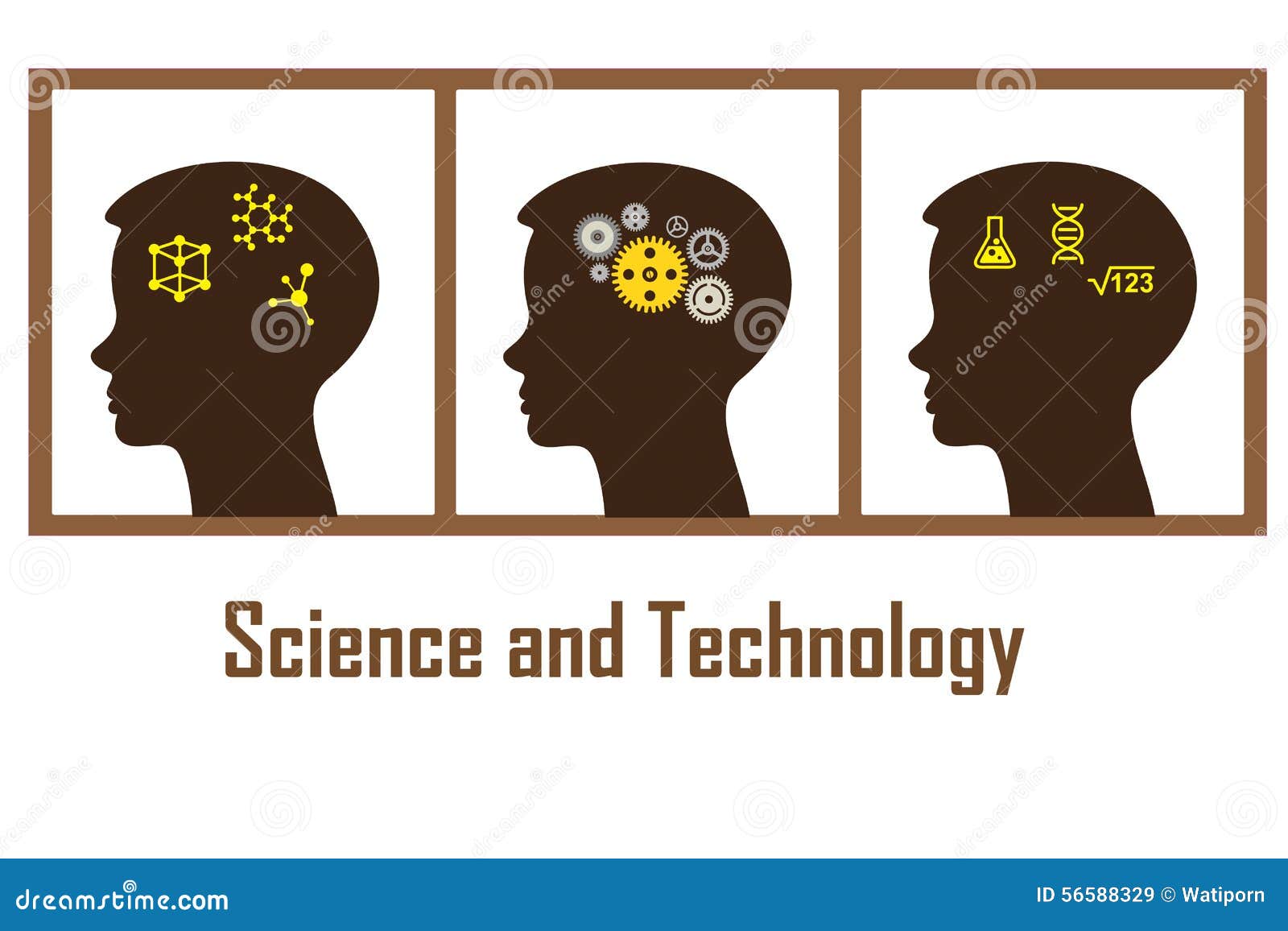 Science and technology stock illustration. Illustration of face - 56588329