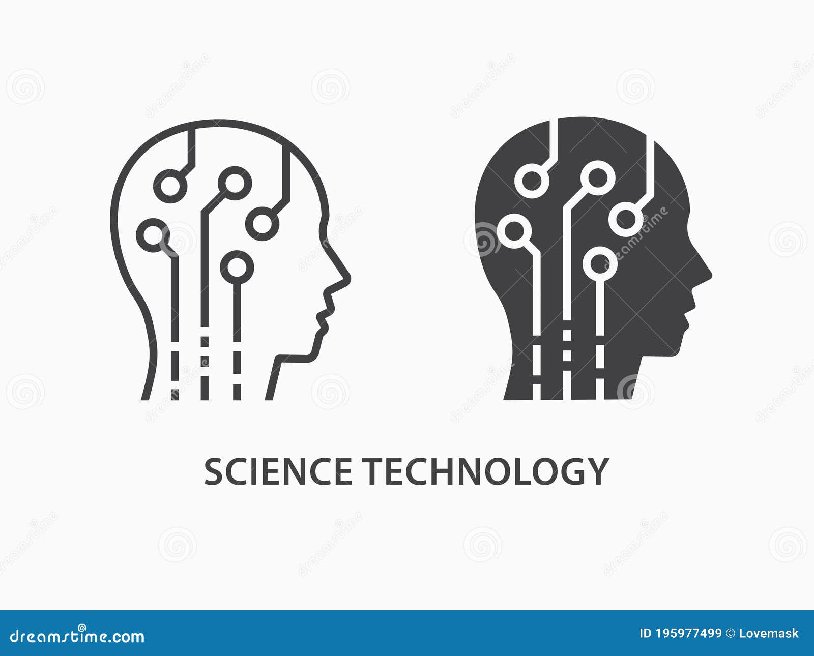 Science Technology Icon on White Background. Stock Vector ...
