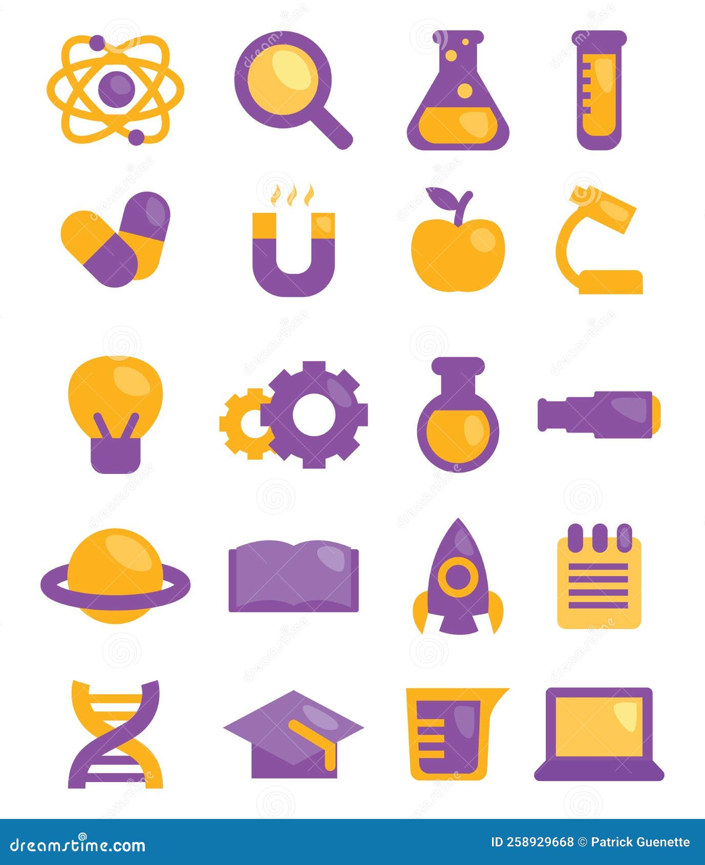 Science technology, icon stock vector. Illustration of graphic - 258929668