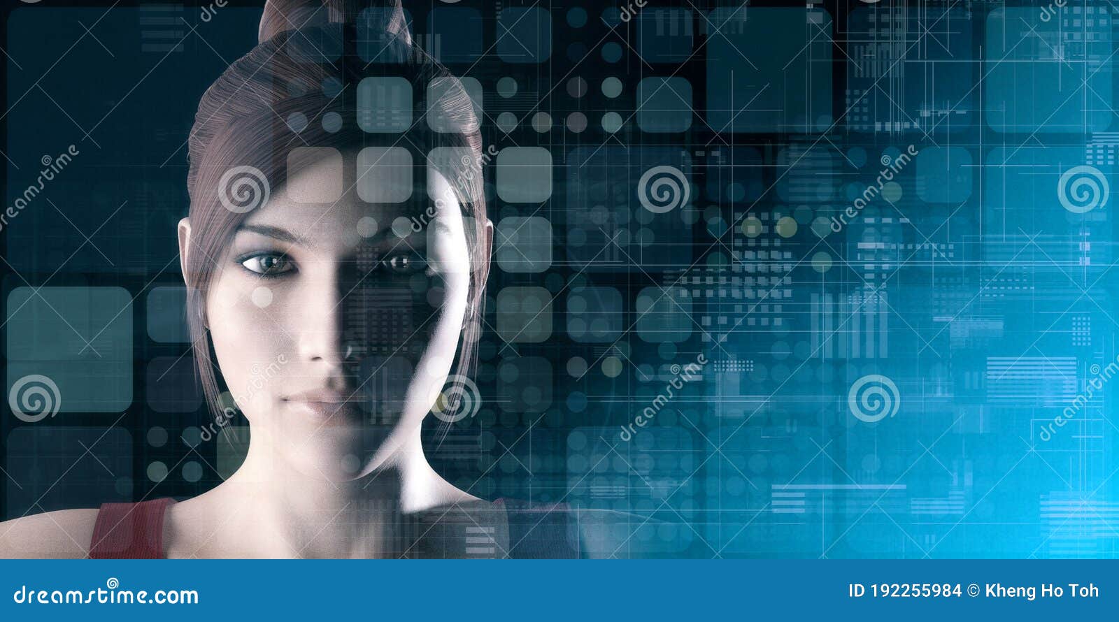 Science Technology Merging stock illustration. Illustration of ...