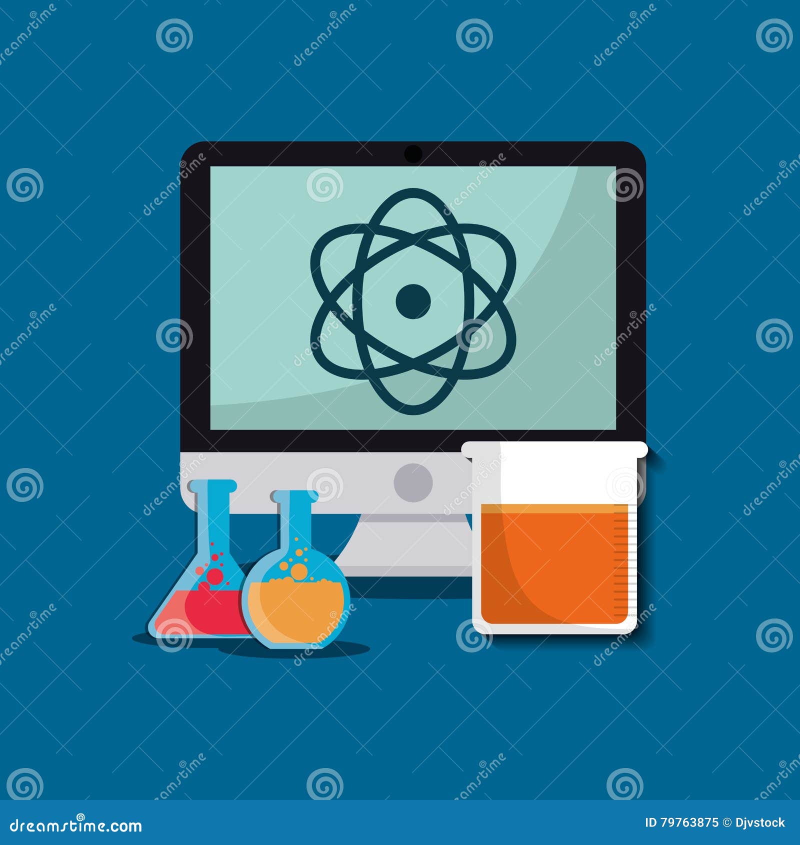 Science Technology Research Stock Vector - Illustration of media ...