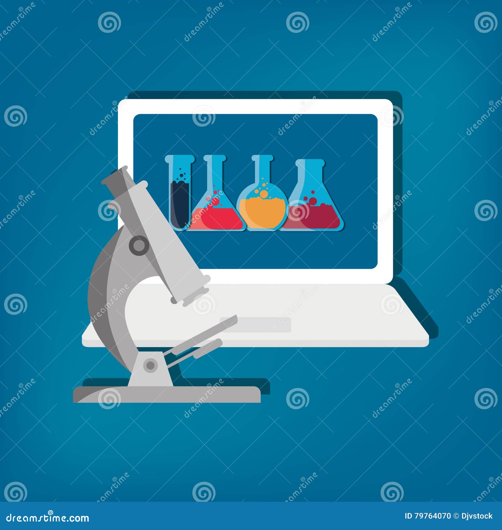 Science Technology Research Stock Vector - Illustration of computer ...