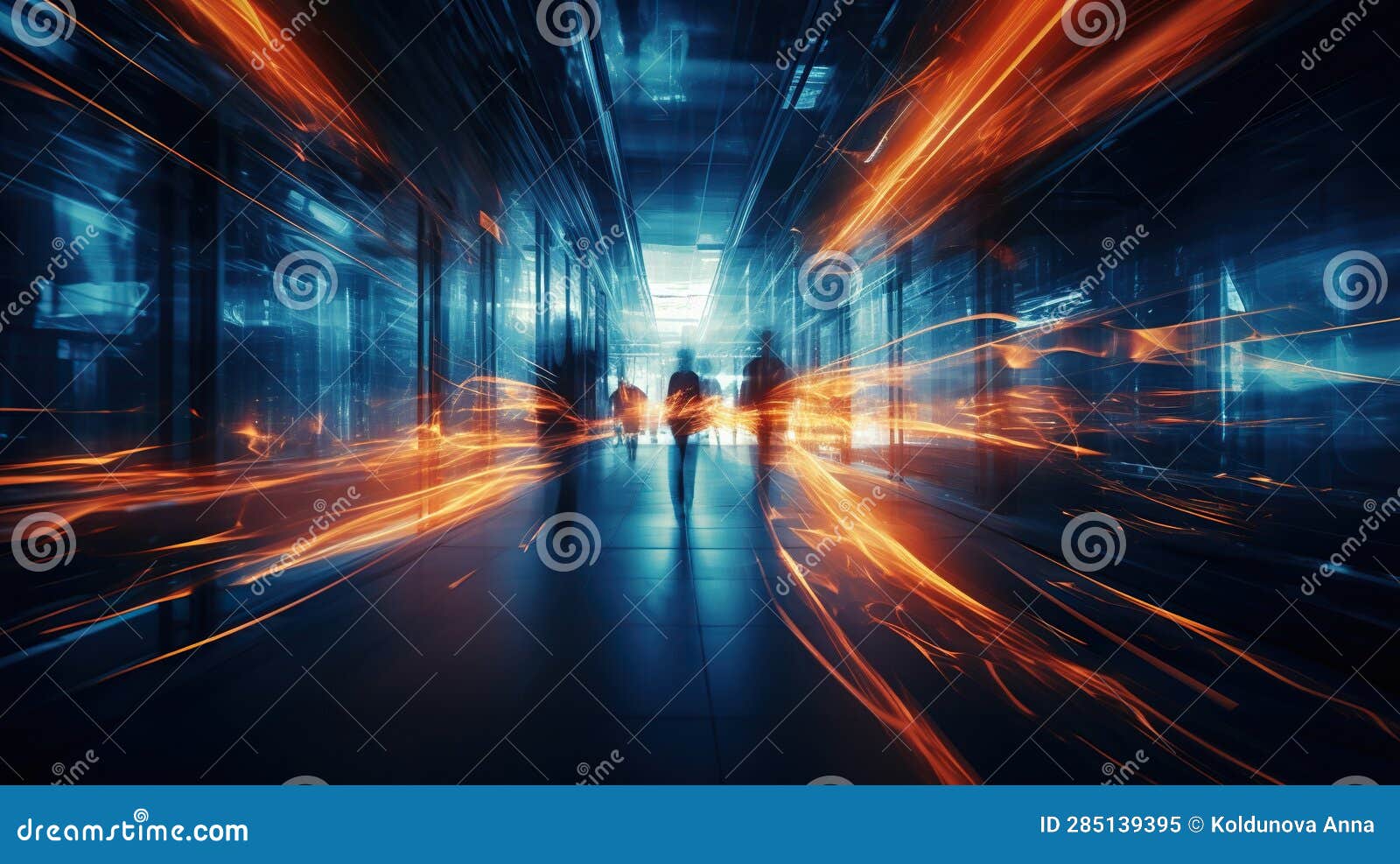 Science and Technology Research with People Motion Blur, Created with ...