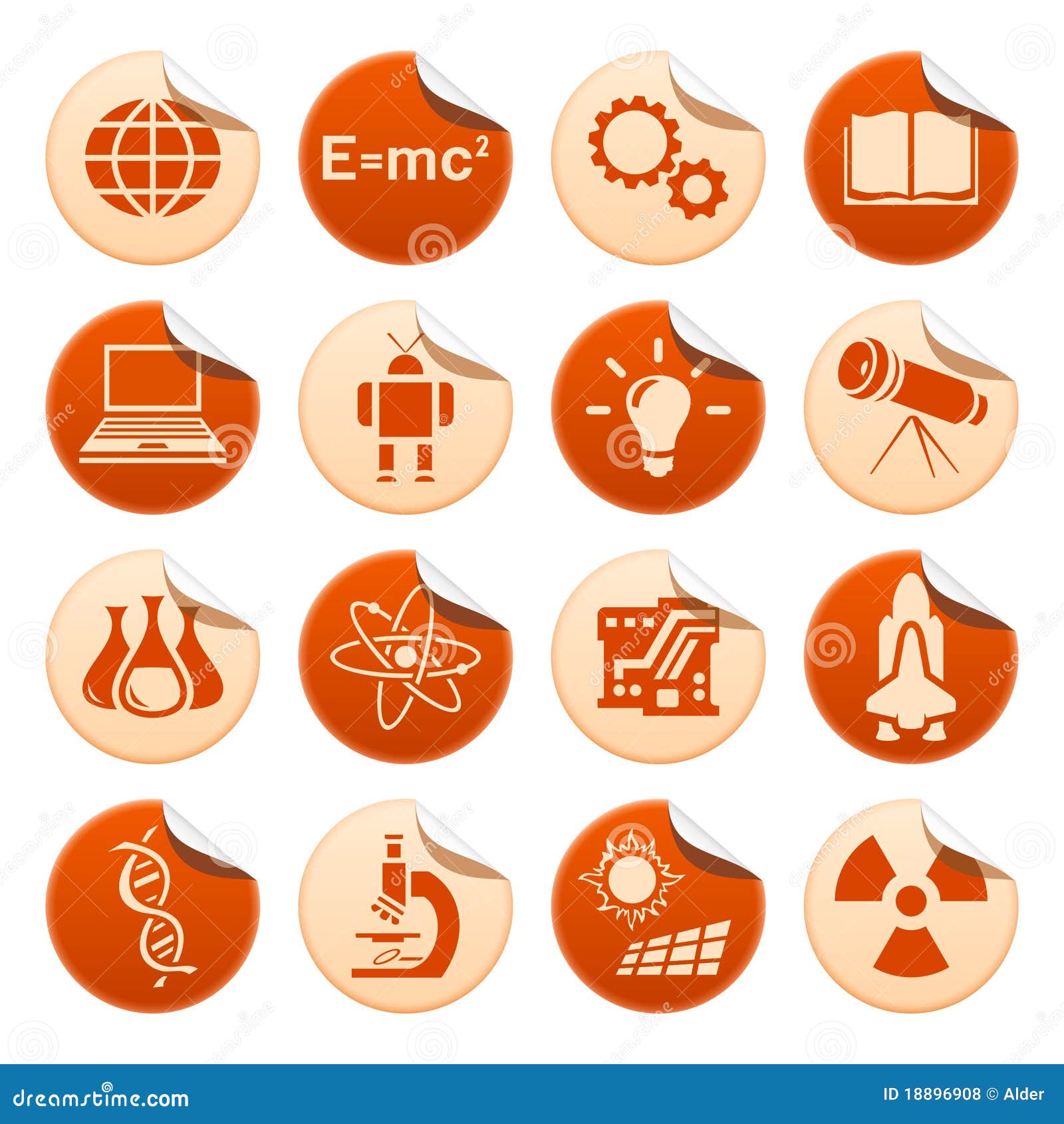 Set Of Technology Stickers Vector Illustration | CartoonDealer.com ...