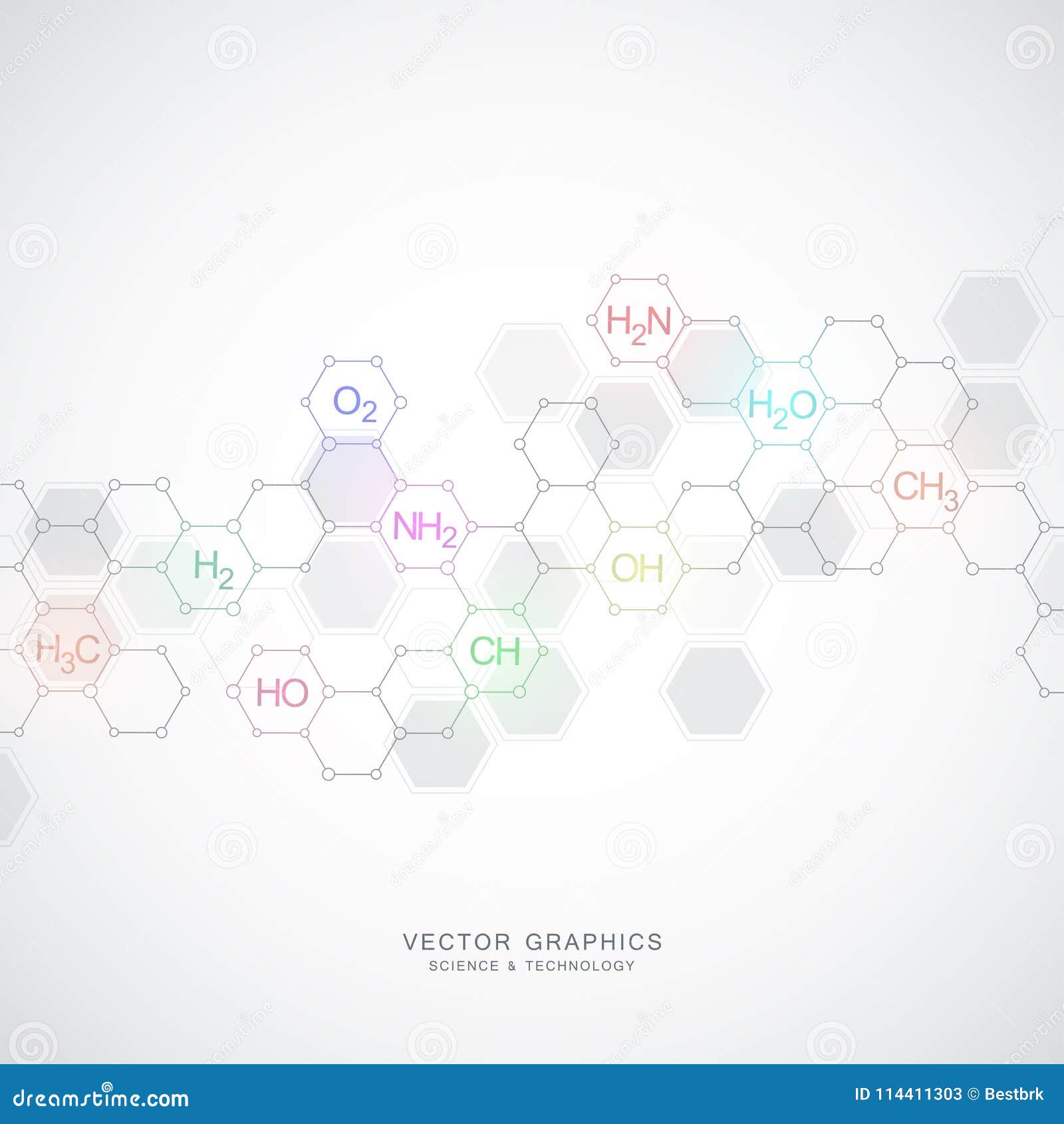 Science Vector Background with Chemical Formulas Stock Vector ...